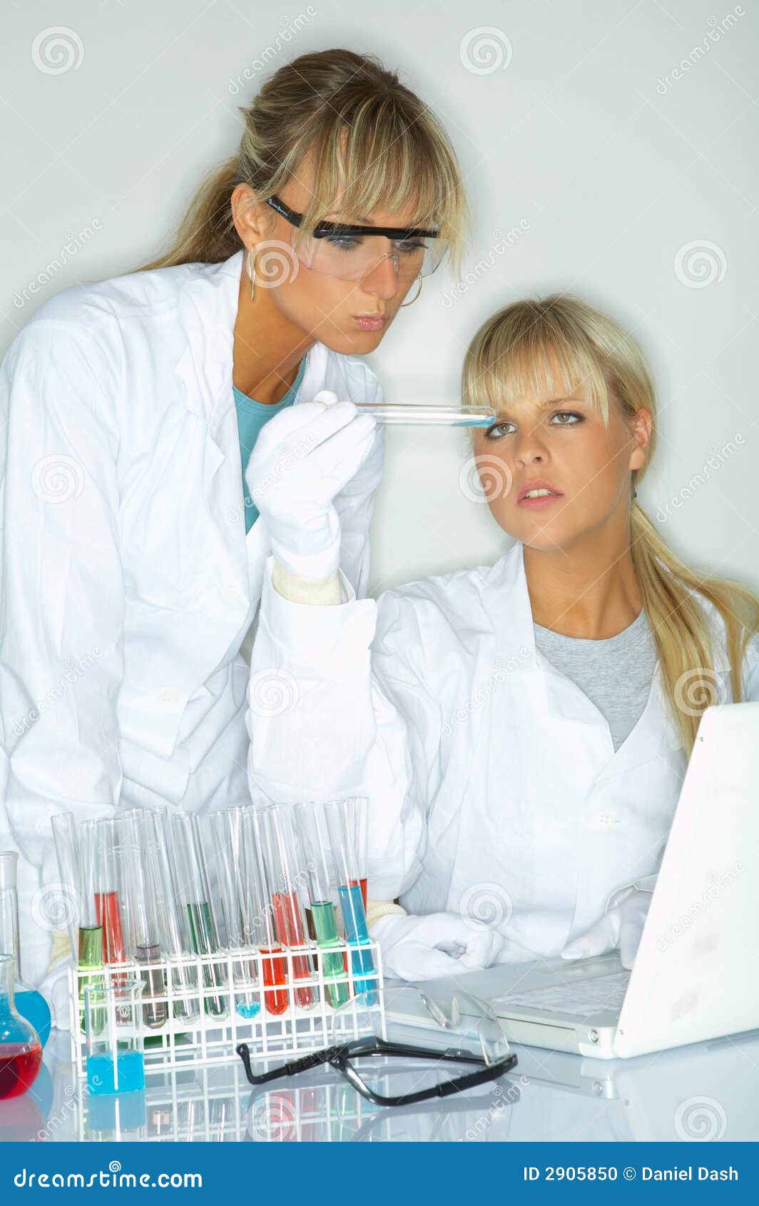 Female in lab stock photo. Image of coat, eyewear, adult - 2905850