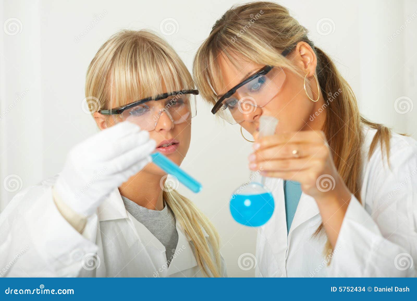 Female in lab stock photo. Image of woman, science, flask - 5752434