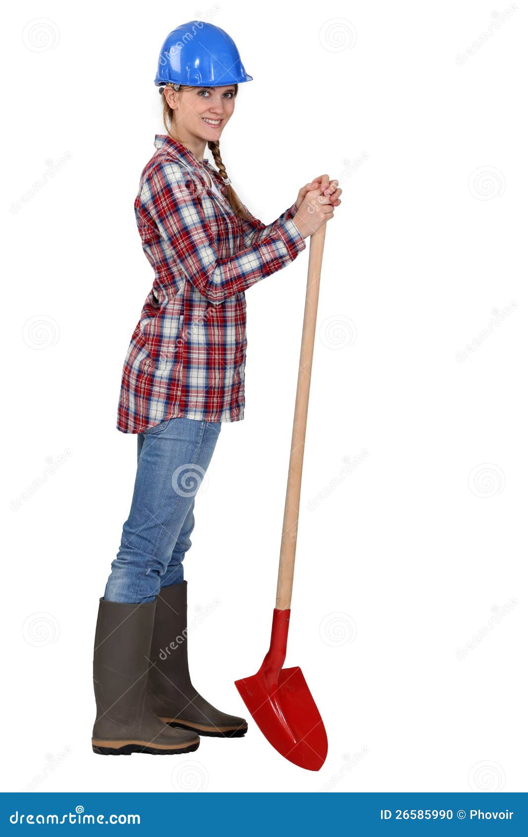 Female landscape gardener stock photo. Image of tree - 26585990