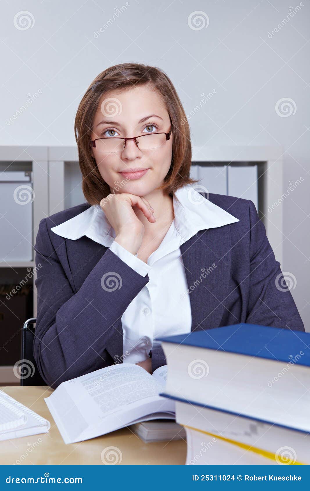 Female lawyer with books stock photo. Image of elegantly - 25311024