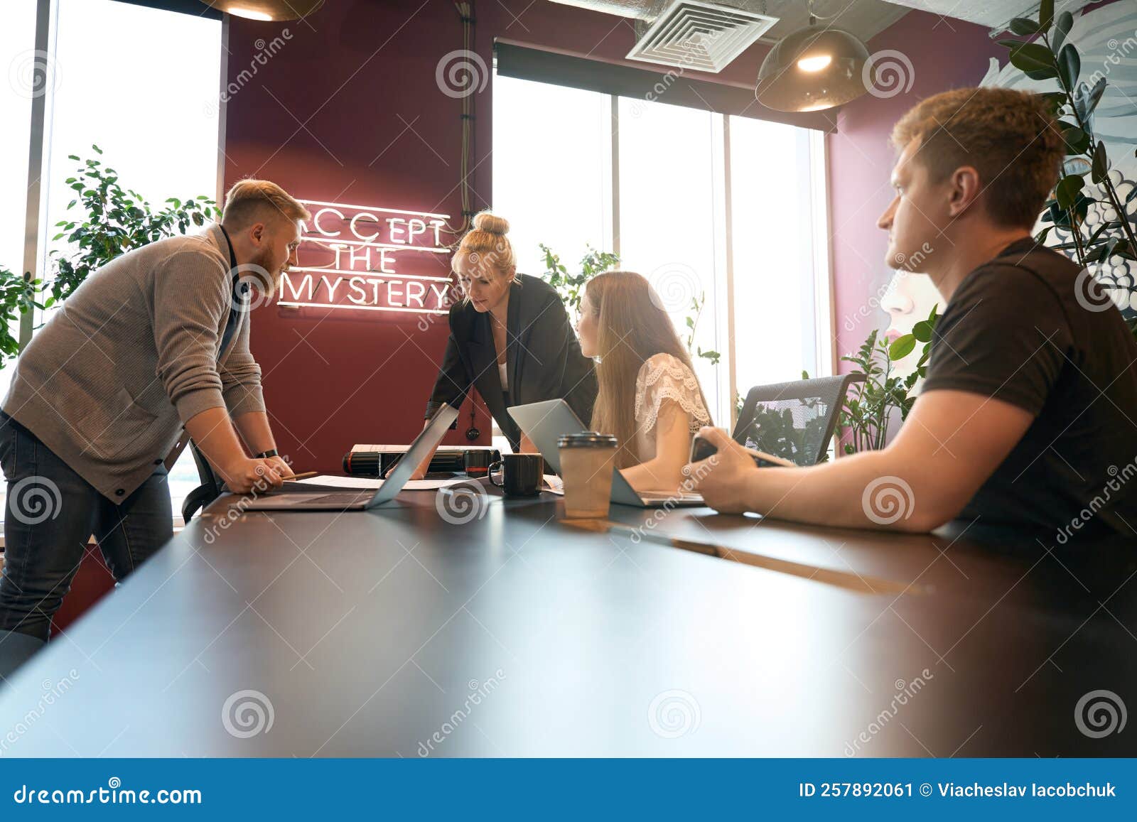 Architectural Team Working in Engineering Firm Office Stock Image ...
