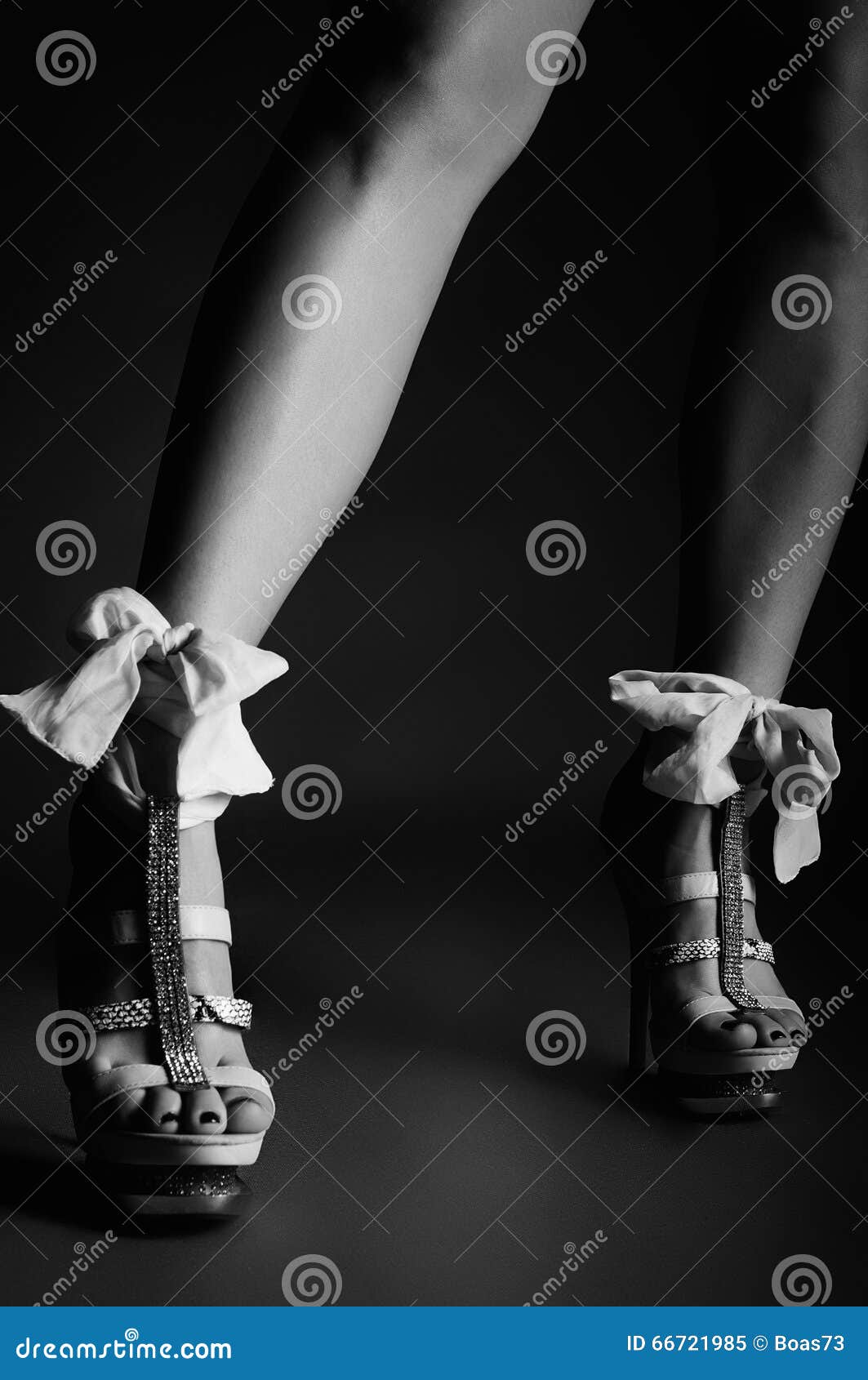 Female Legs with Beautiful High Heels Stock Image - Image of fashion ...