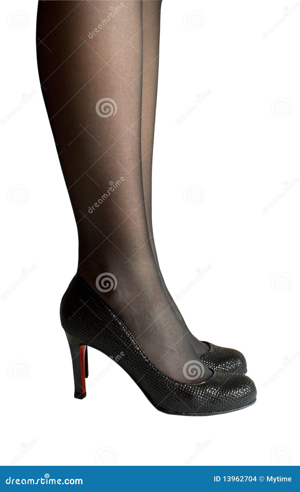 Female legs in black shoes stock photo. Image of legs - 13962704
