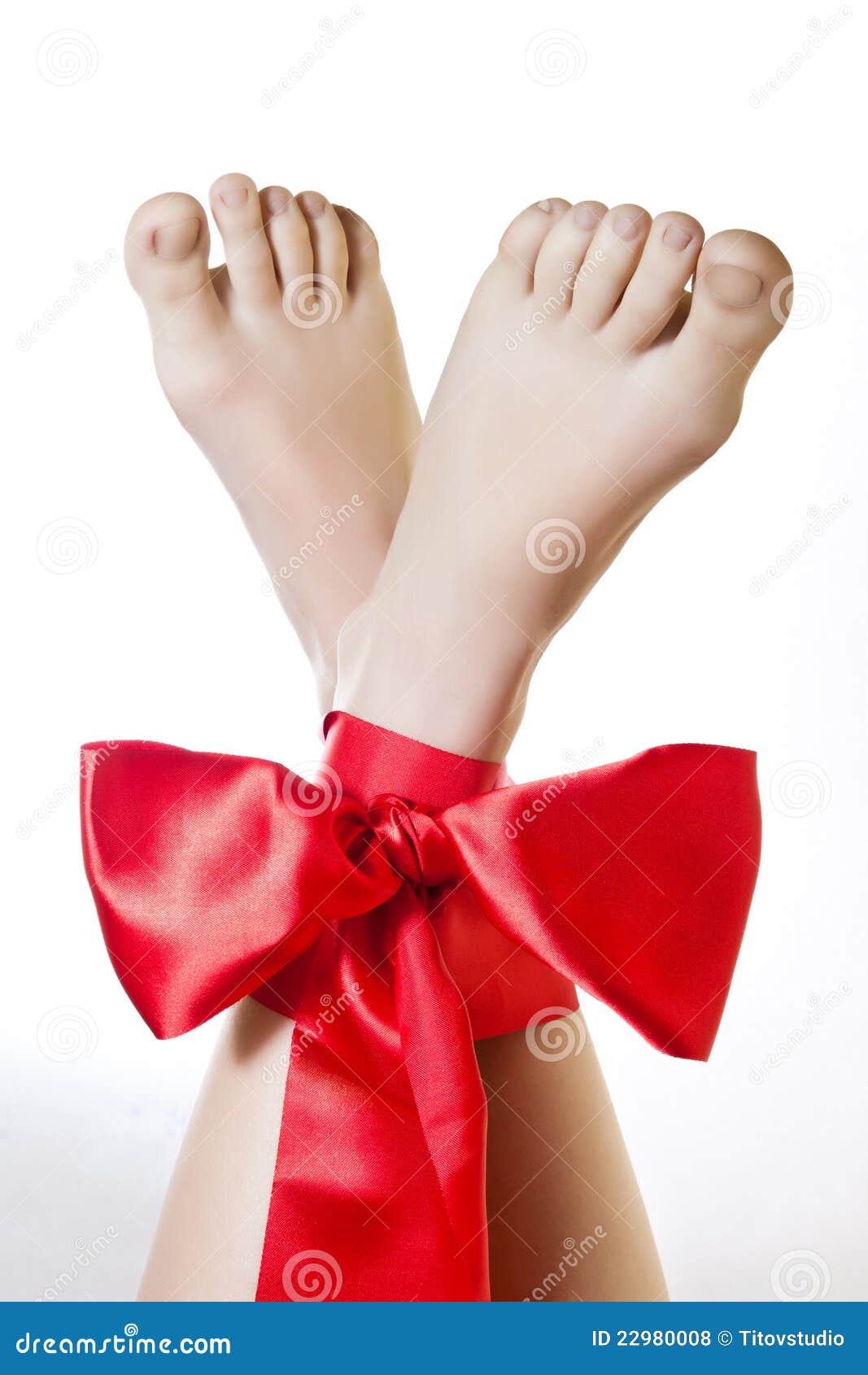 Female legs with bows stock photo. Image of feet, body - 22980008