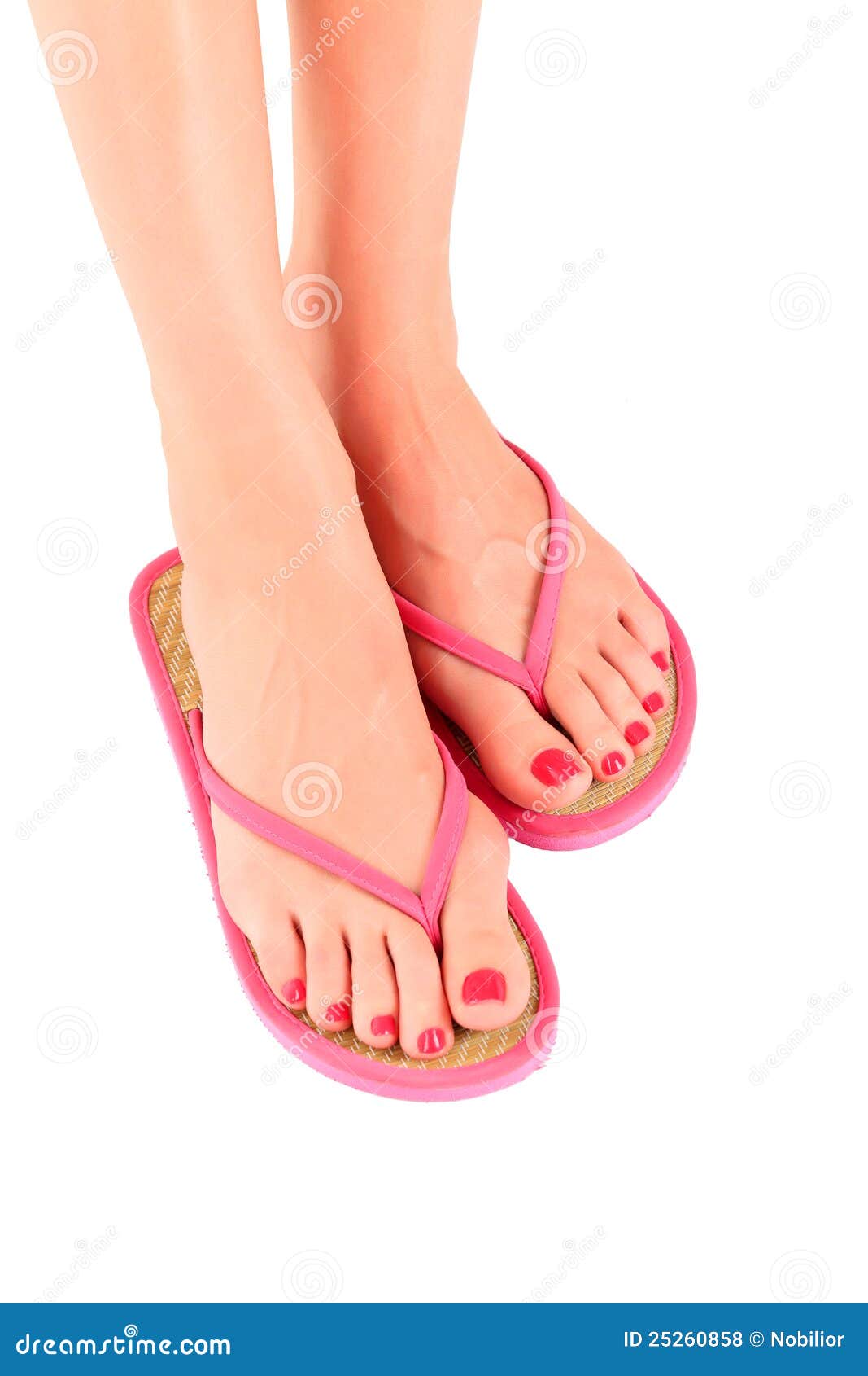 Female Legs with Flip-flops Stock Photo - Image of relax, neat: 25260858