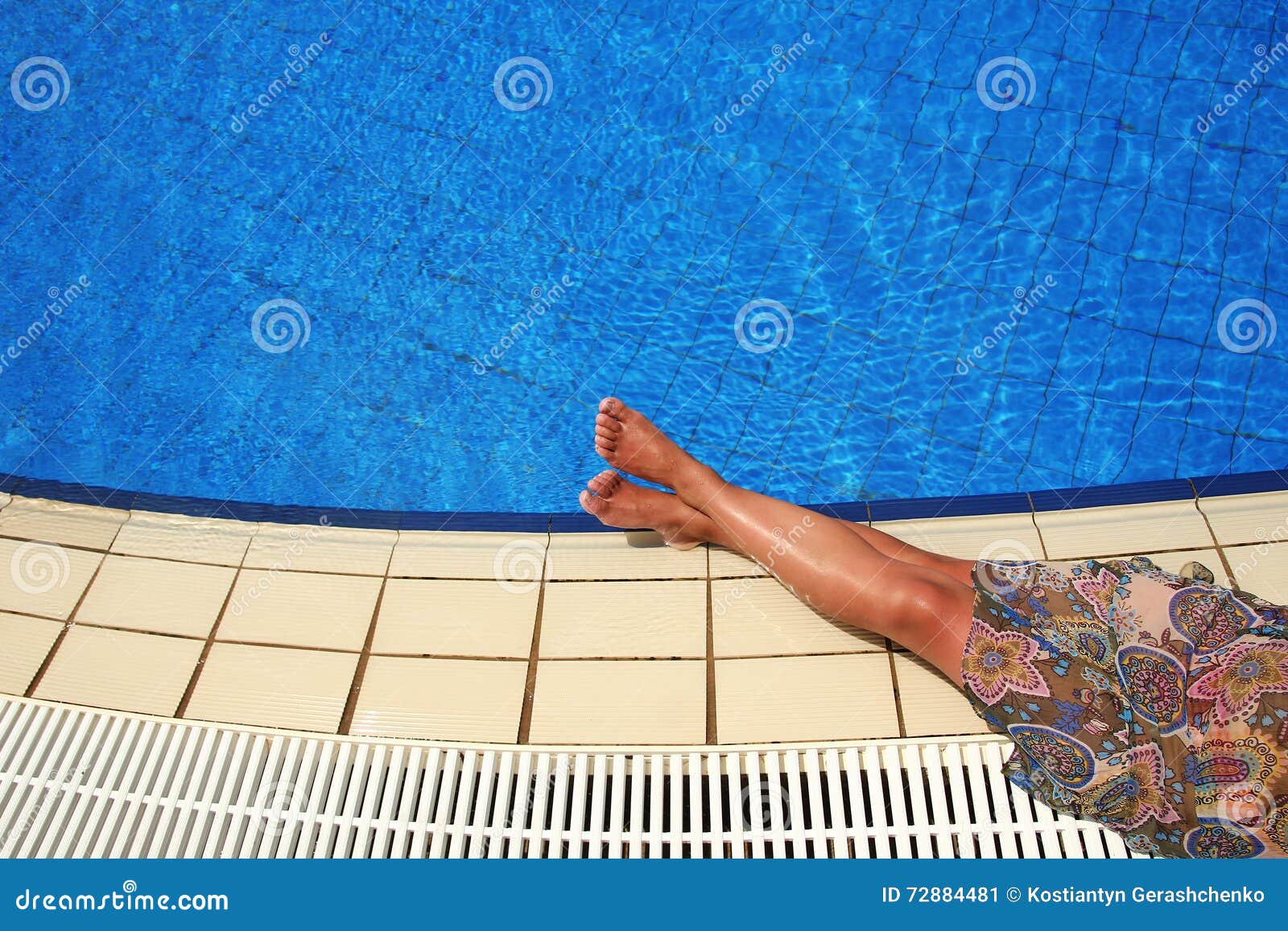 Female Legs in the Pool Water Stock Image - Image of knee, resort: 72884481