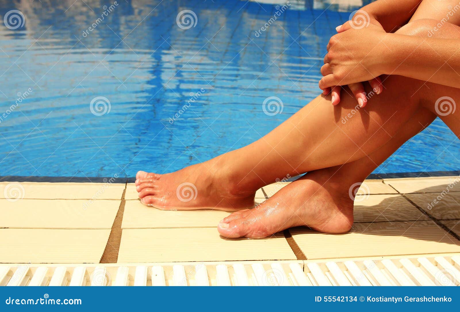 Female Legs in the Pool Water Pool Stock Photo - Image of women, pool ...