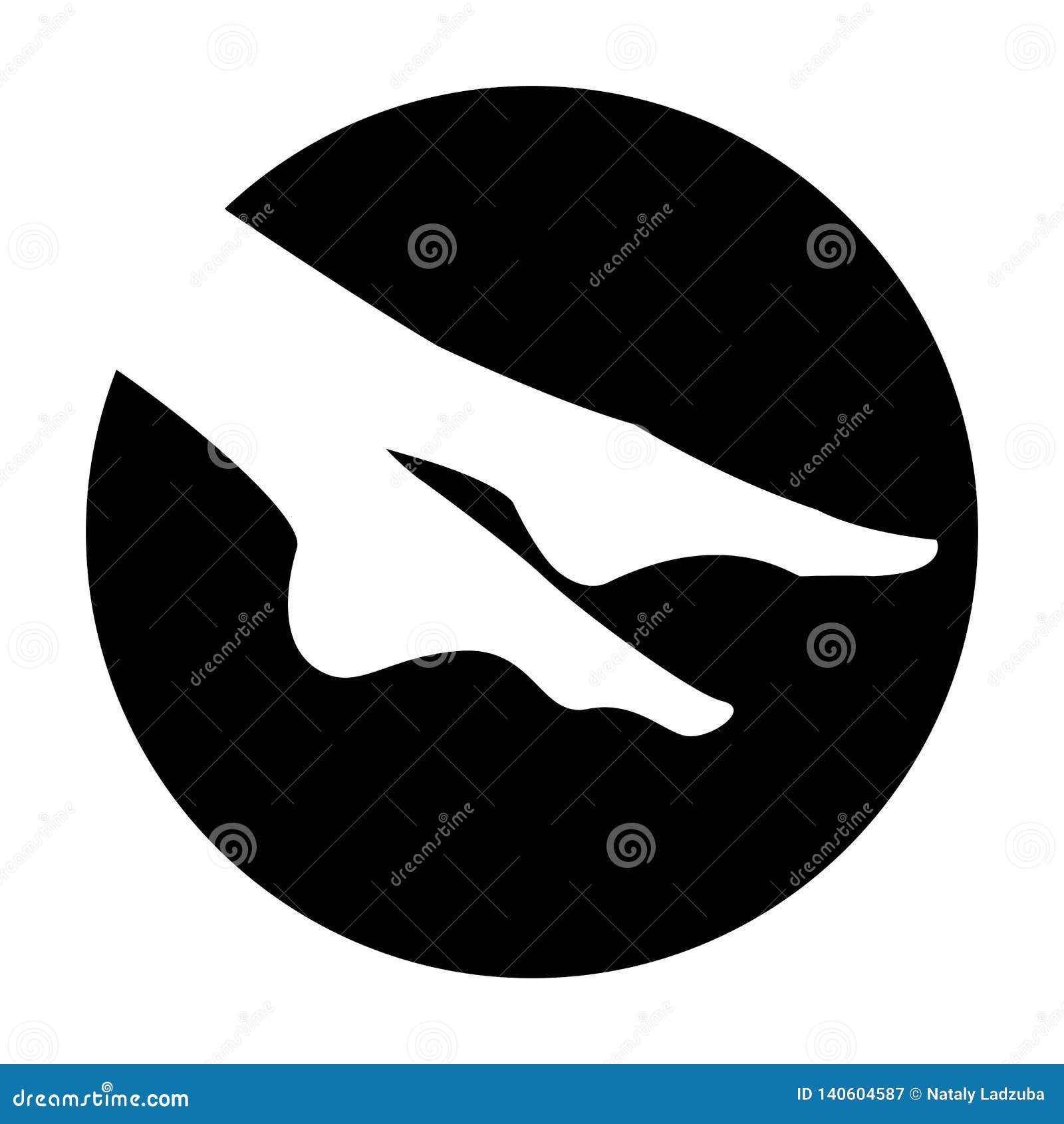 Female Legs Silhouette Logo Vector Salon Stock Vector - Illustration of ...