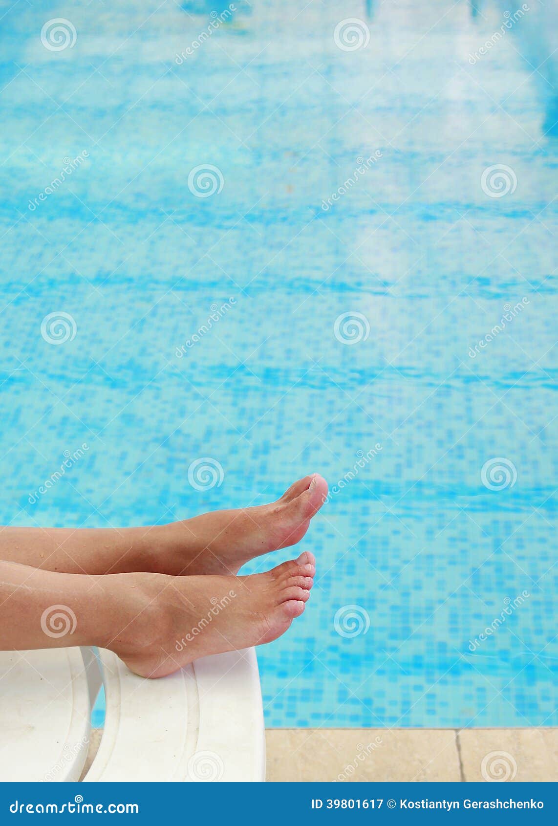 Female Legs in the Water Pool Stock Image - Image of beauty, people ...