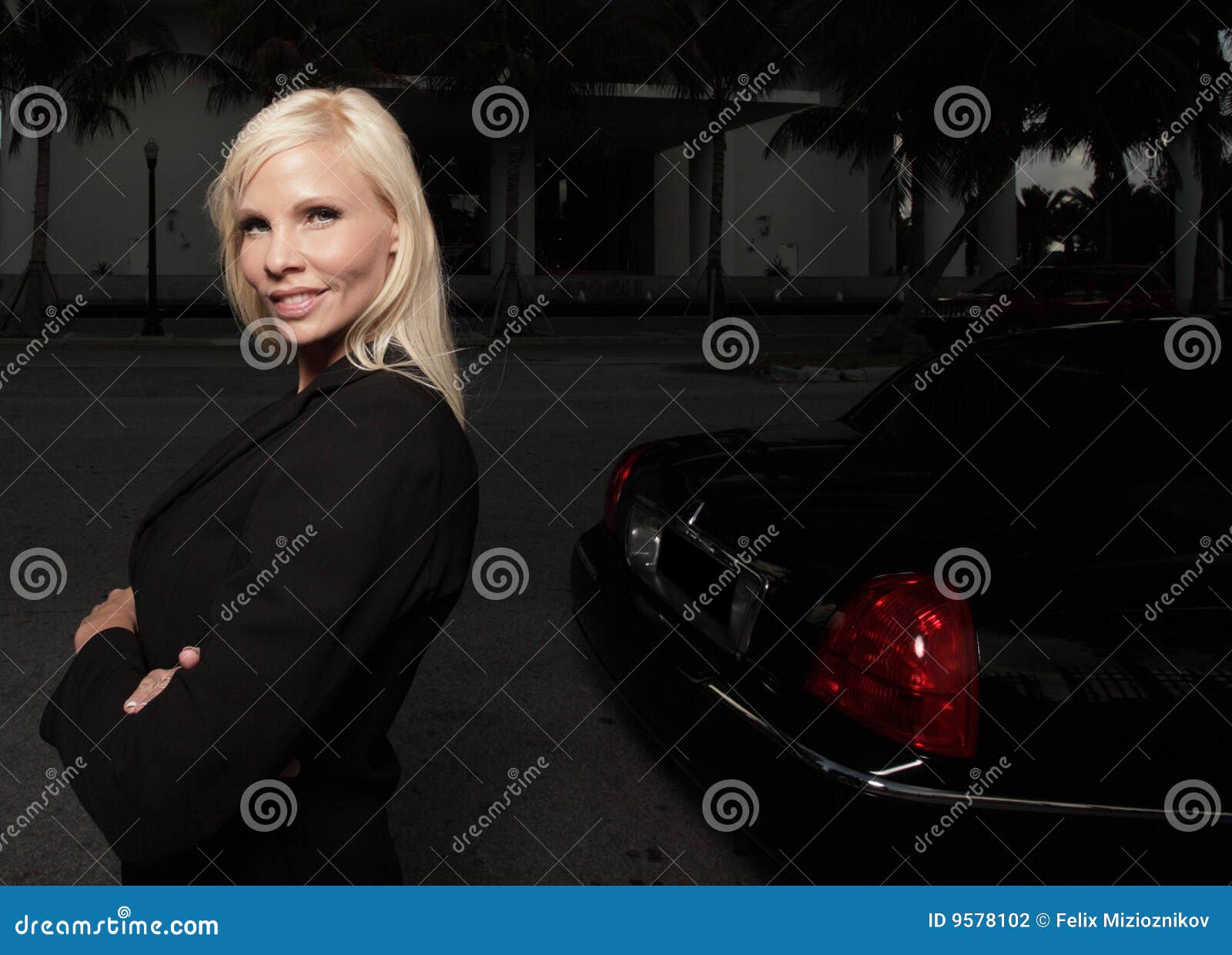 Female Limo Driver Stock Photography - Image: 9578102