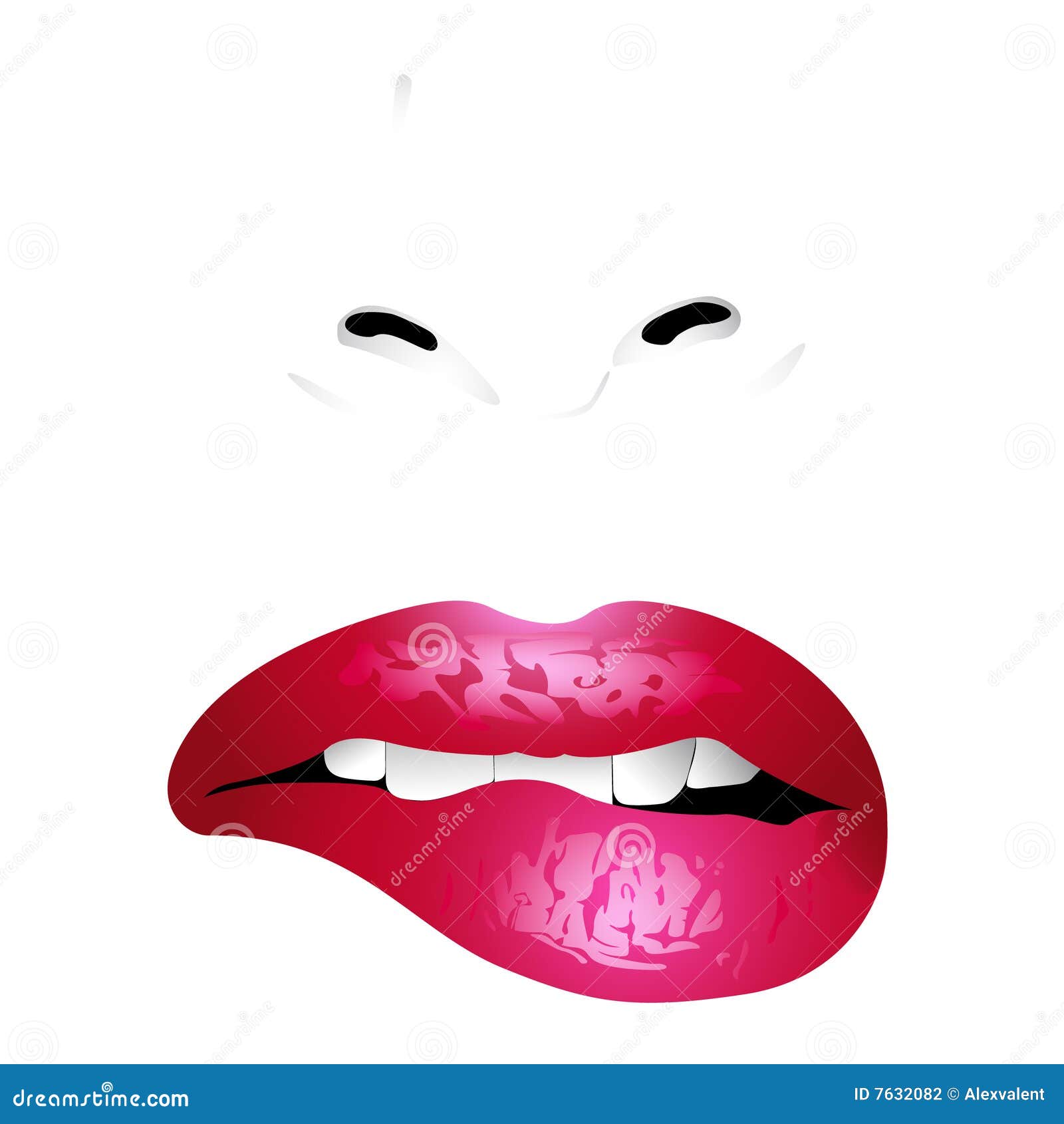 Web Sexy Female Lips Licking Lollipop. Girl Eating Candy On Stick ...