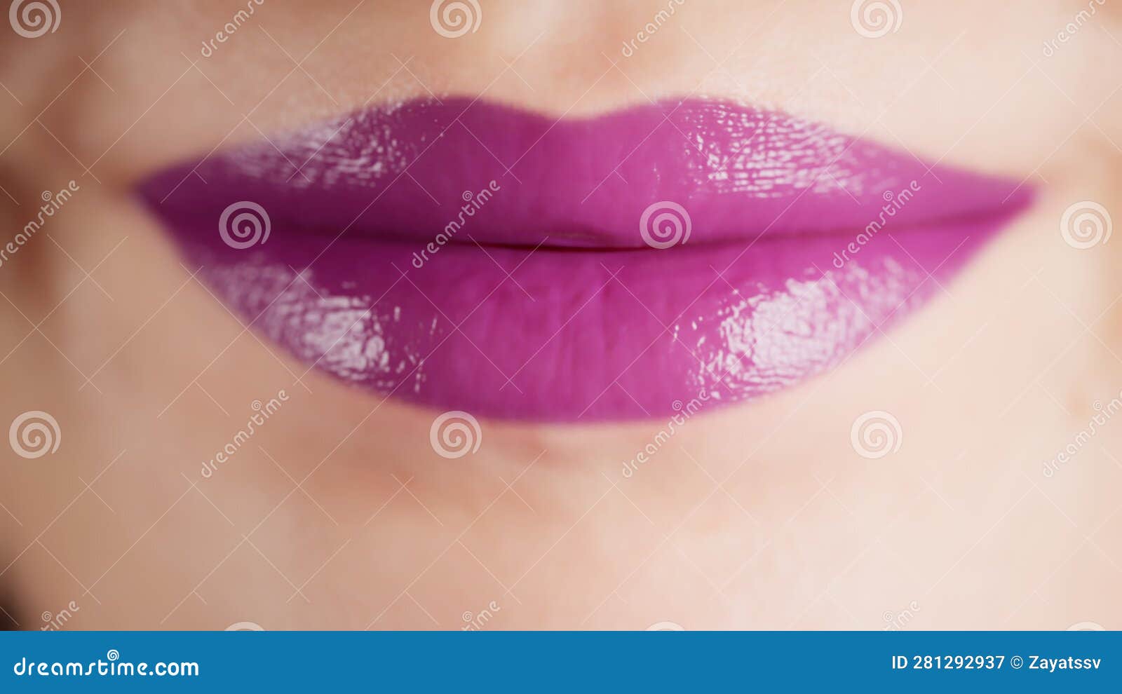 Female Lips Closeup, Studio Light, 3D Render Stock Video - Video of ...