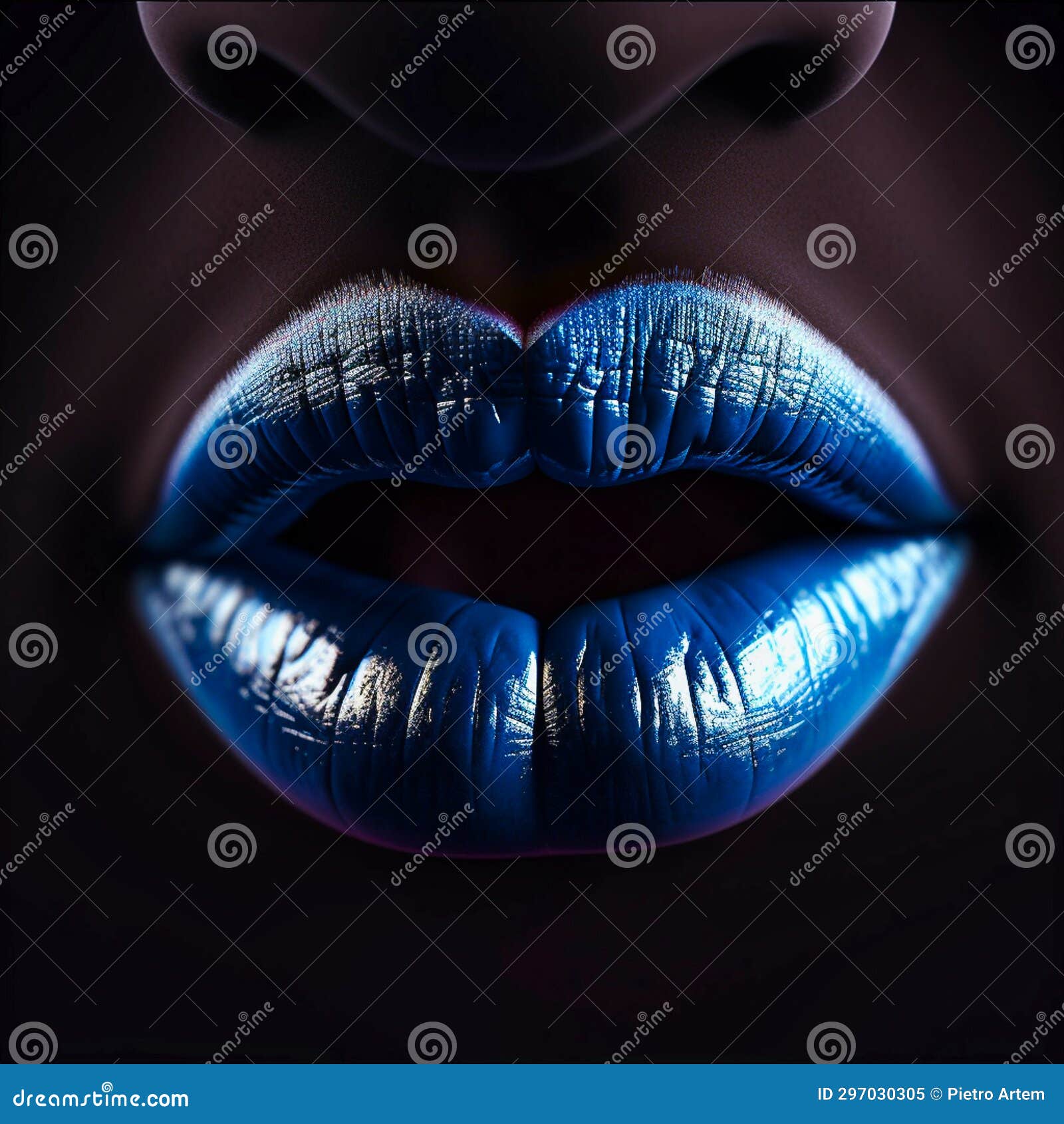 Female Lips are Folded on a White Background High Stock Image - Image ...