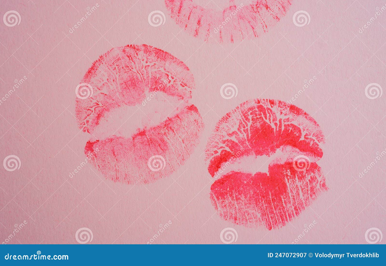 Female Lips Kiss Pattern. Cosmetics and Love Background. Stock Image ...