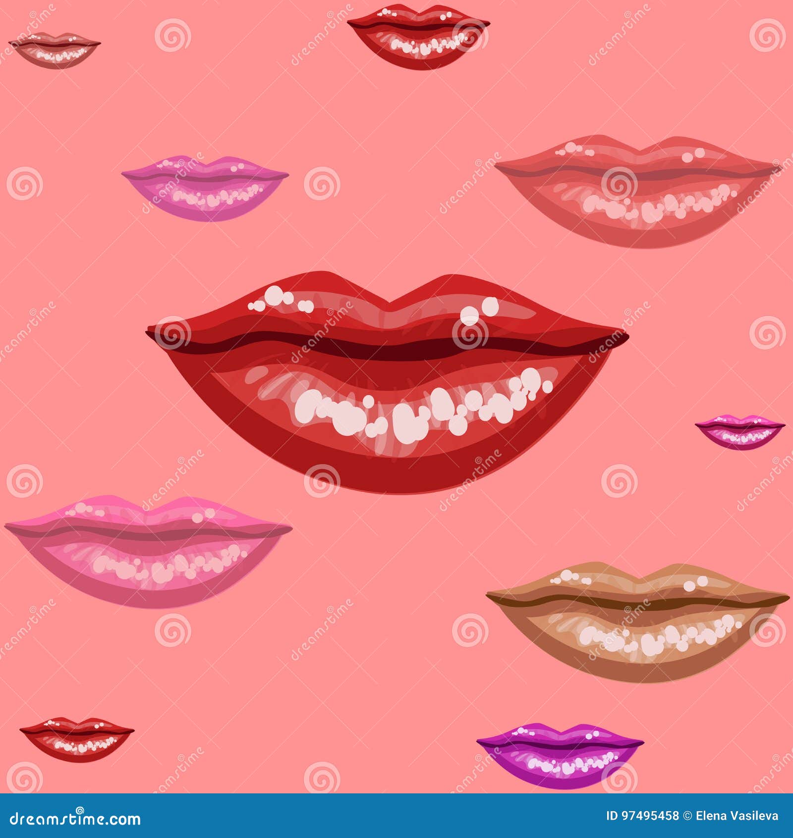 Female Lips Texture, Vector Illustration Stock Vector - Illustration of ...