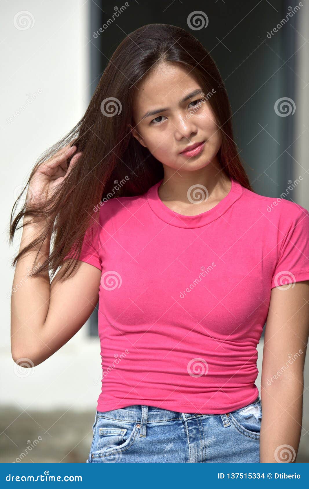 Female with Long Hair stock photo. Image of hairstyle - 137515334