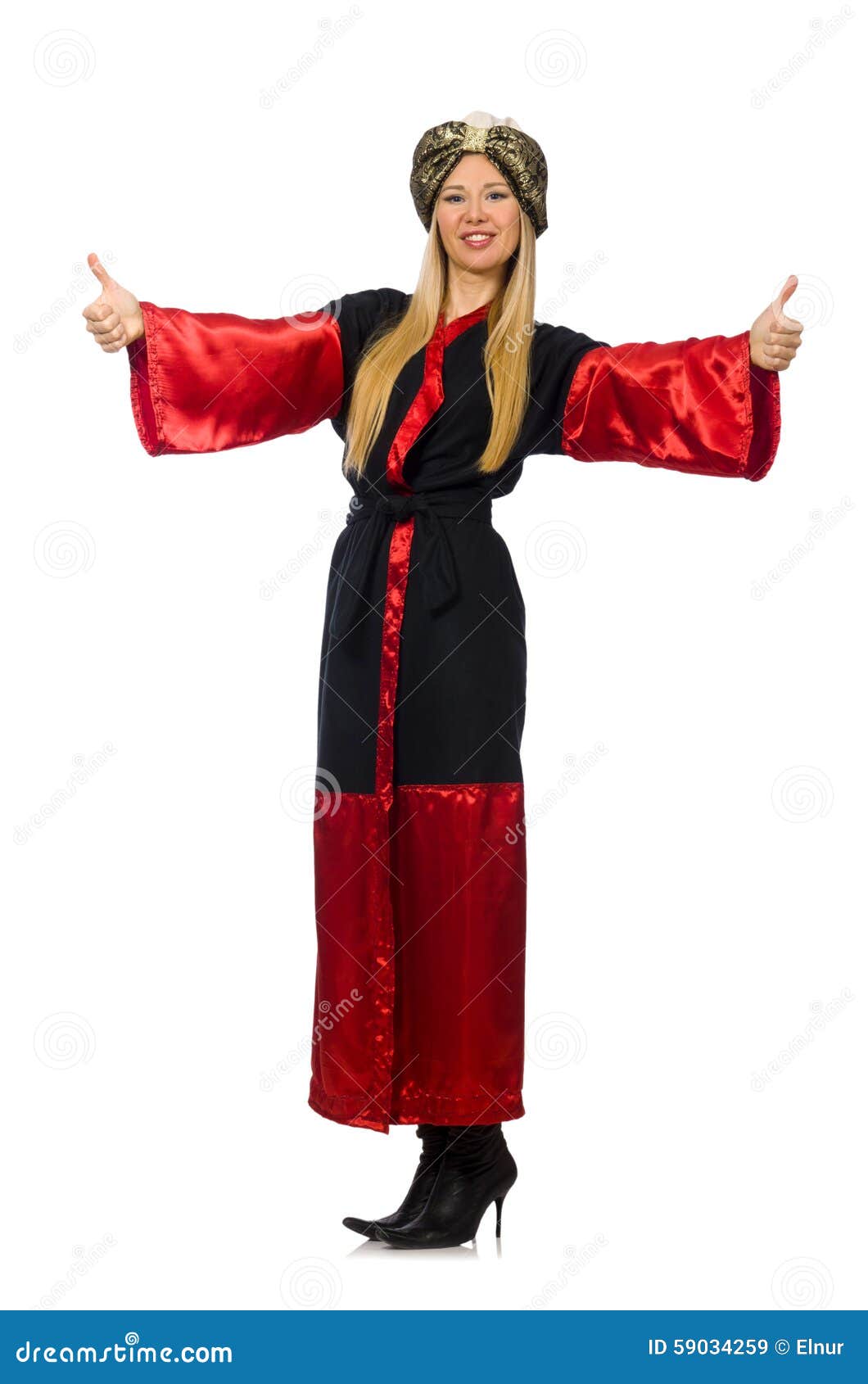 Female Magician Isolated on White Stock Image - Image of lady, blond ...