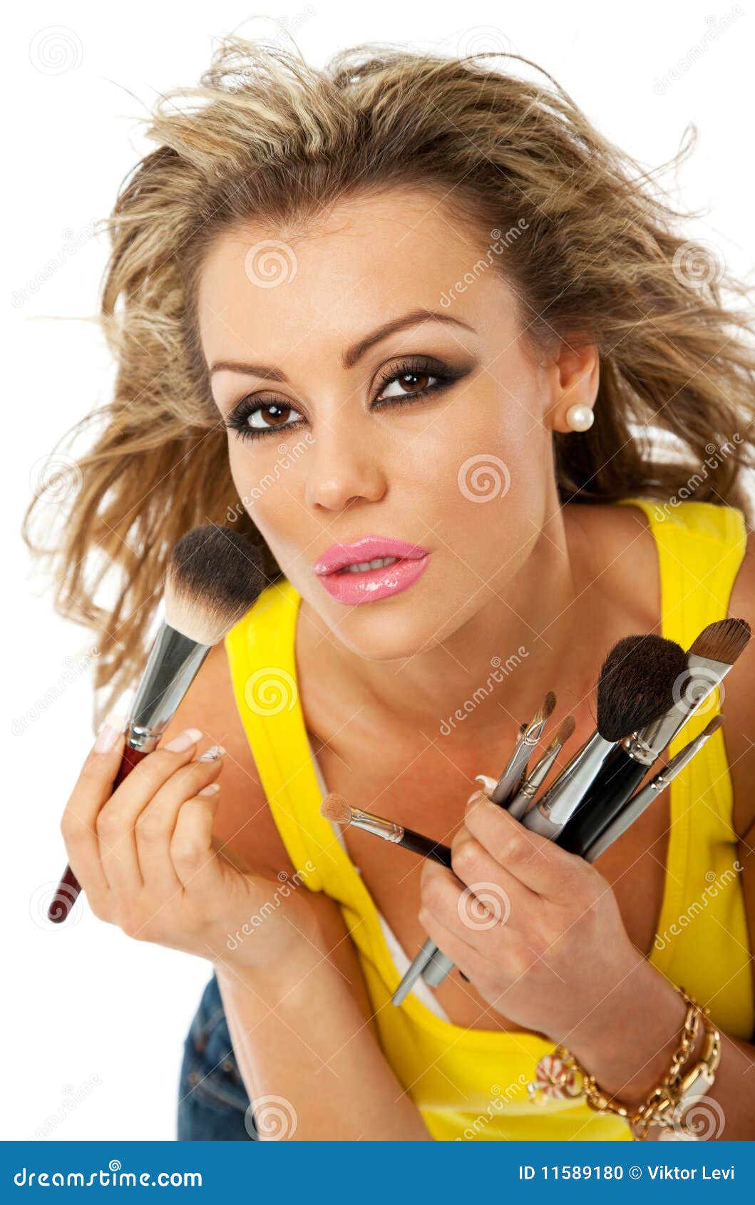 Female makeup stock photo. Image of person, face, white - 11589180