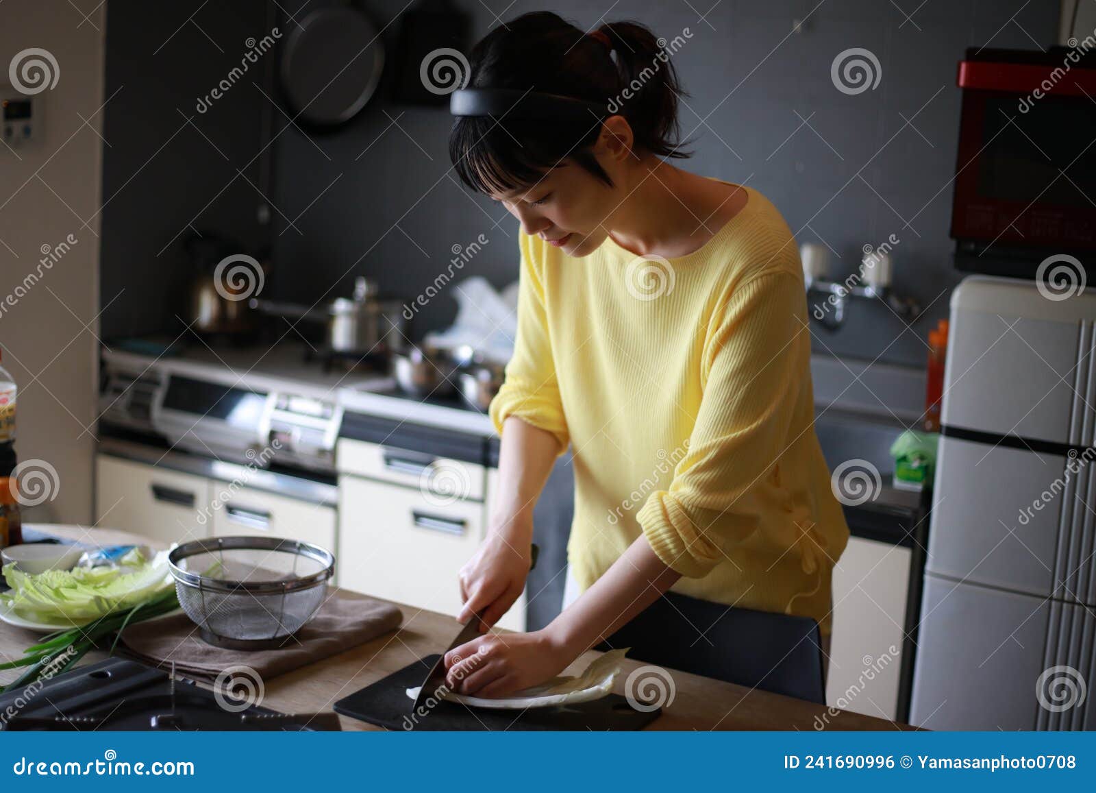 Female making dumplings stock photo. Image of parts - 241690996
