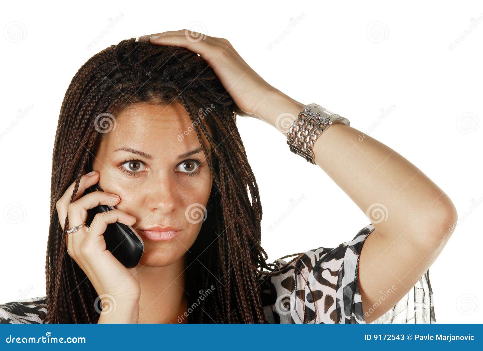 Female making a phone call stock image. Image of pretty - 9172543