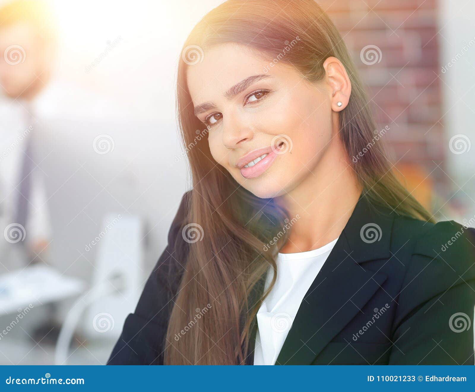 Female Manager in the Workplace Stock Image - Image of looking ...