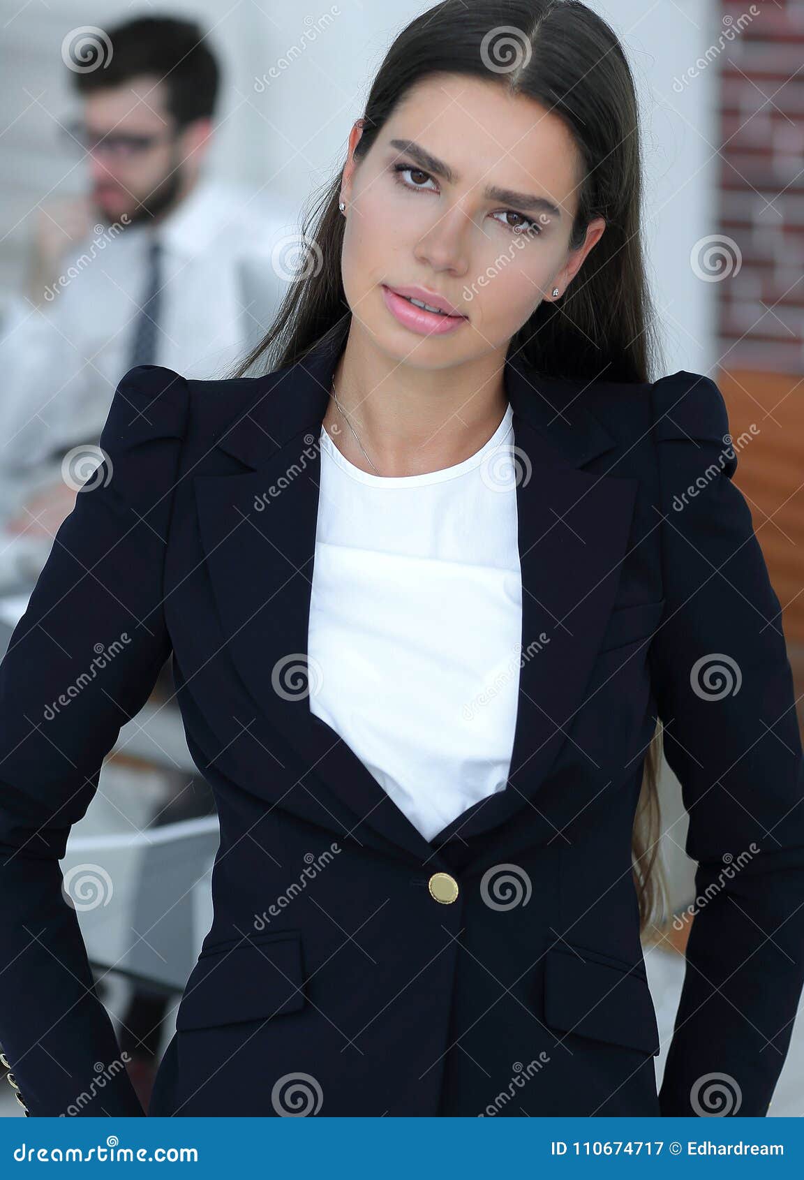 Female Manager in the Workplace Stock Image - Image of communication ...