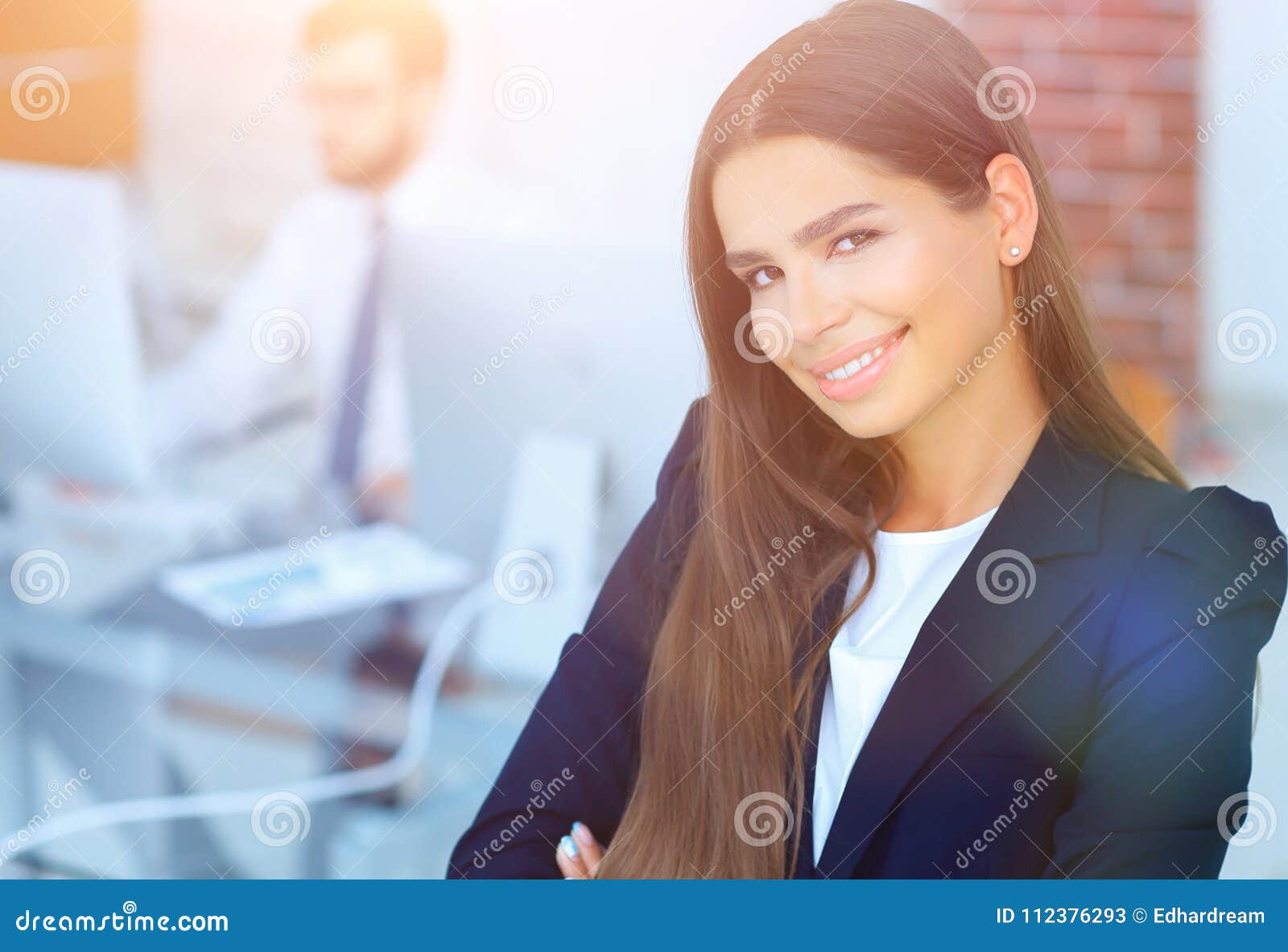 Female Manager in the Workplace Stock Image - Image of corporate ...