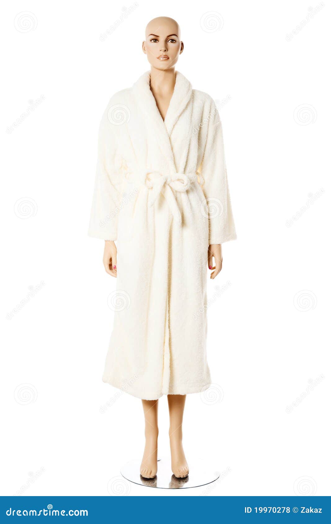 Female Mannequin in Bath Robe | Isolated Stock Photo - Image of ...
