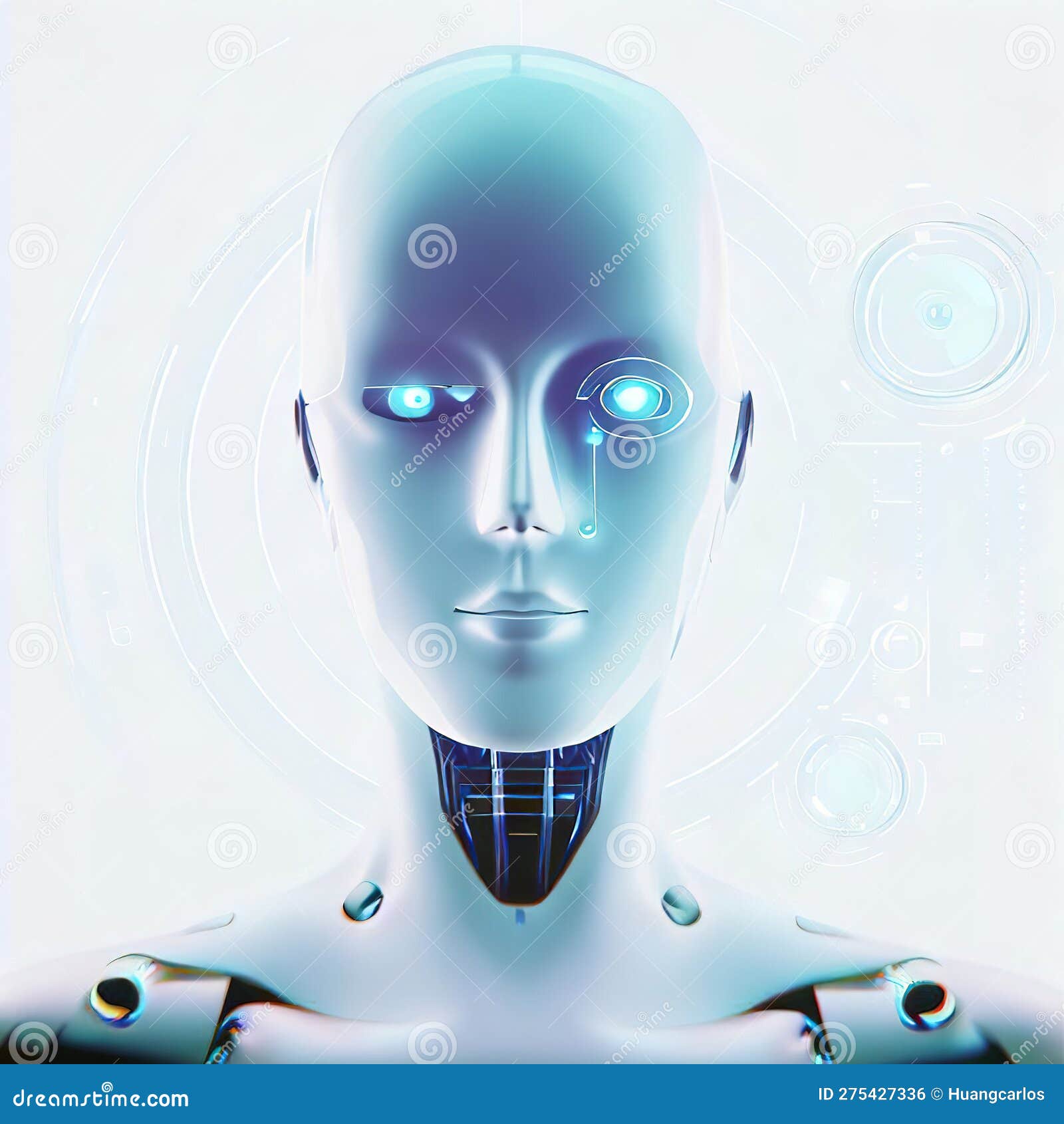 Female Mannequin Face, about, Graphical Abstract, White Background, a ...