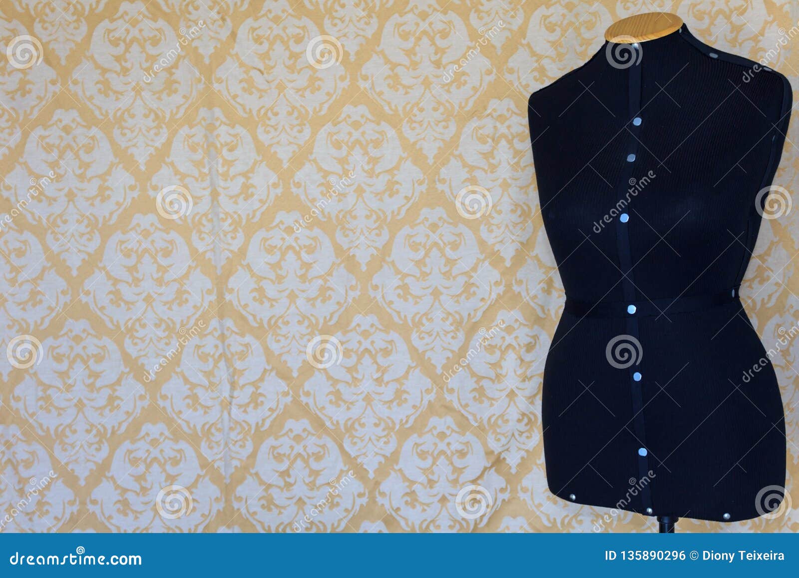 Female Mannequin for Tailoring. Wallpaper with Pattern in the ...