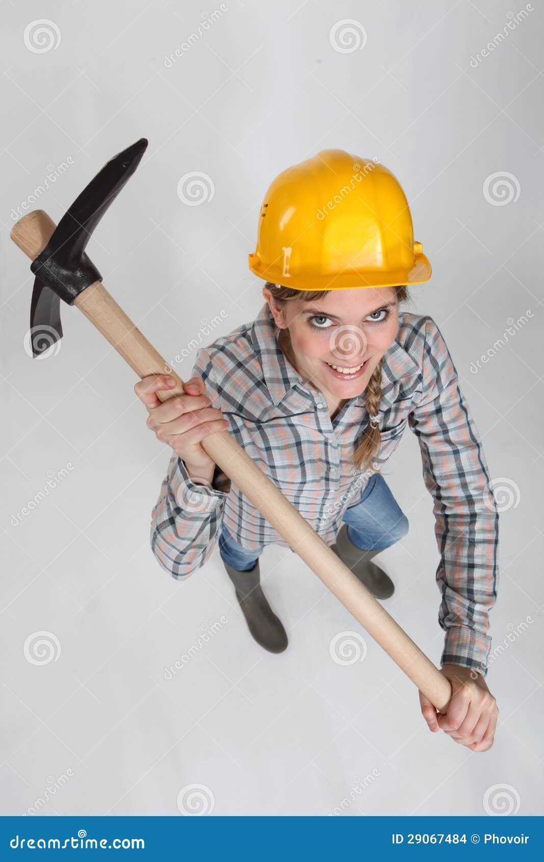 Female mason stock photo. Image of construction, heavy - 29067484