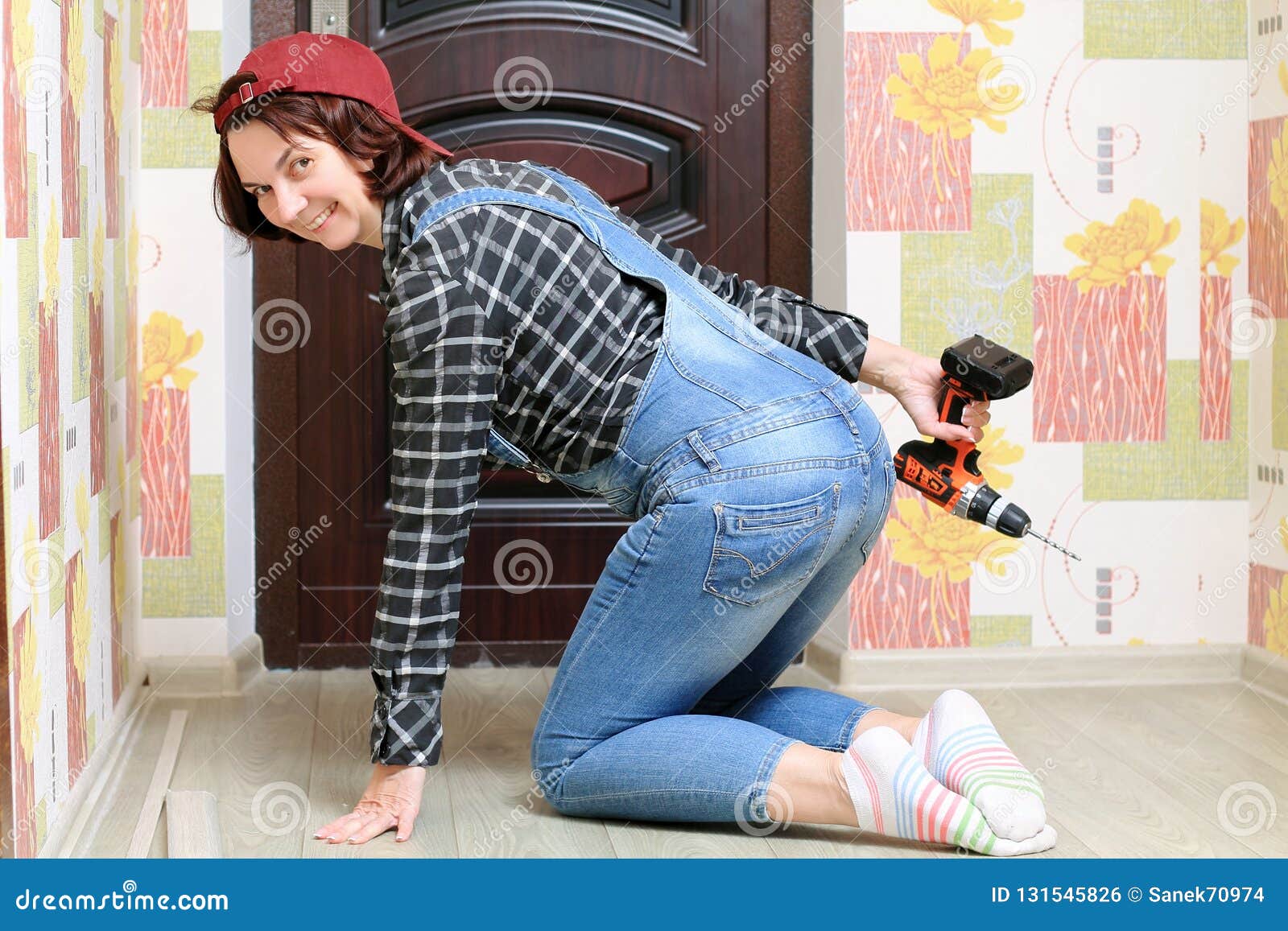 Female master stock photo. Image of linoleum, house - 131545826