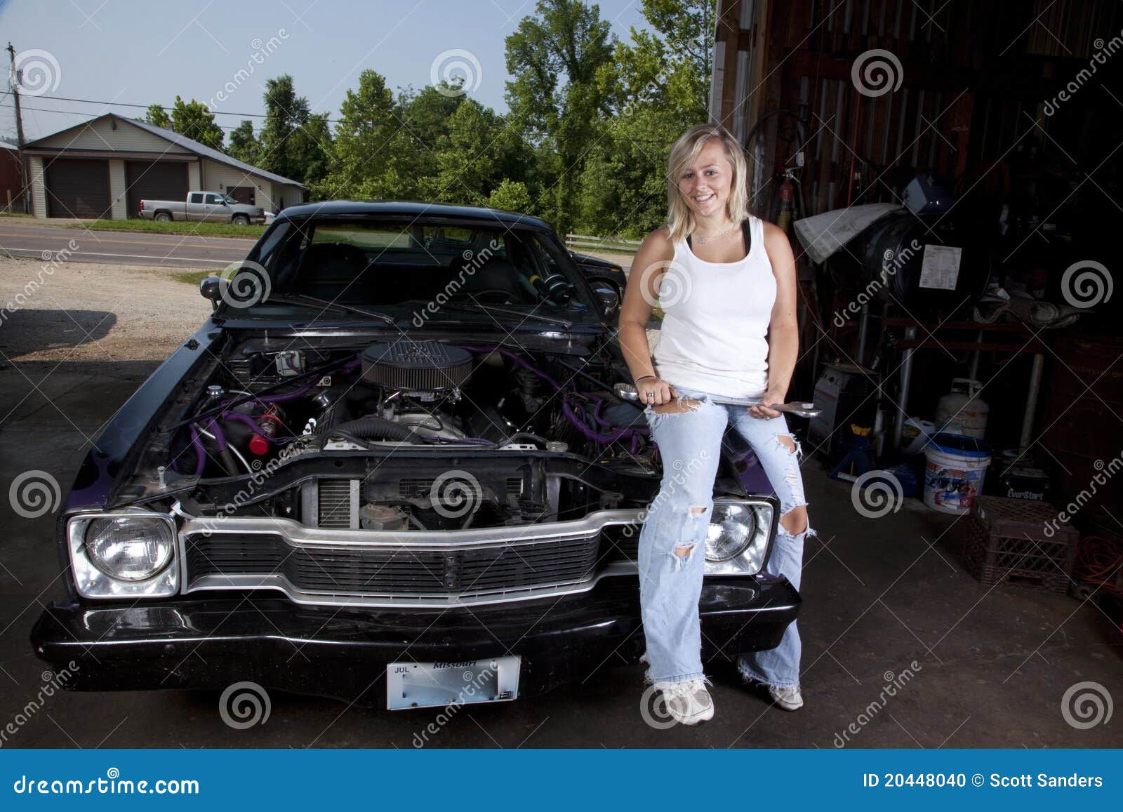Female Mechanic stock photo. Image of automobile, gorgeous - 20448040
