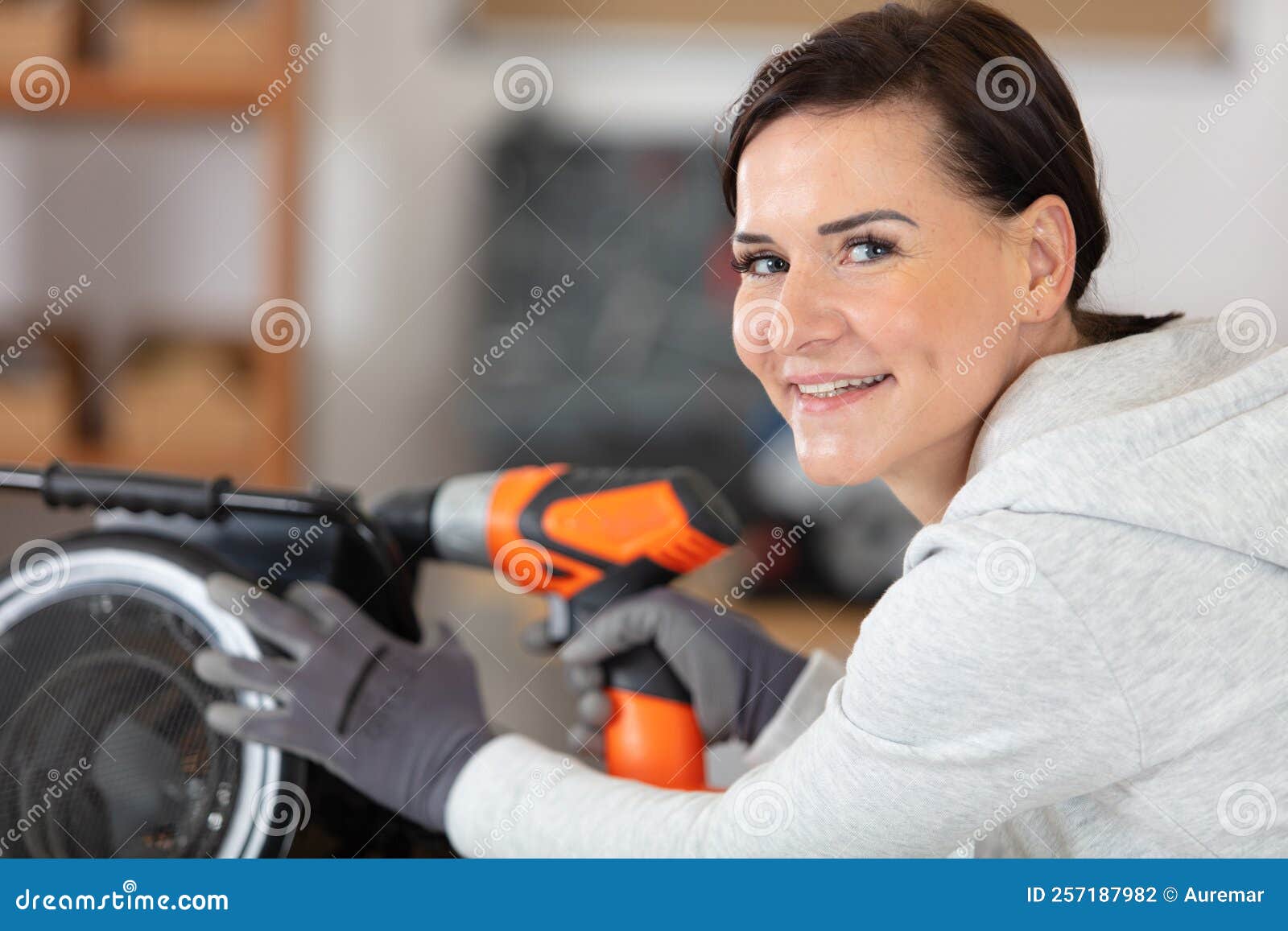 Female Mechanic Working on Car Stock Photo - Image of beautifulwoman ...