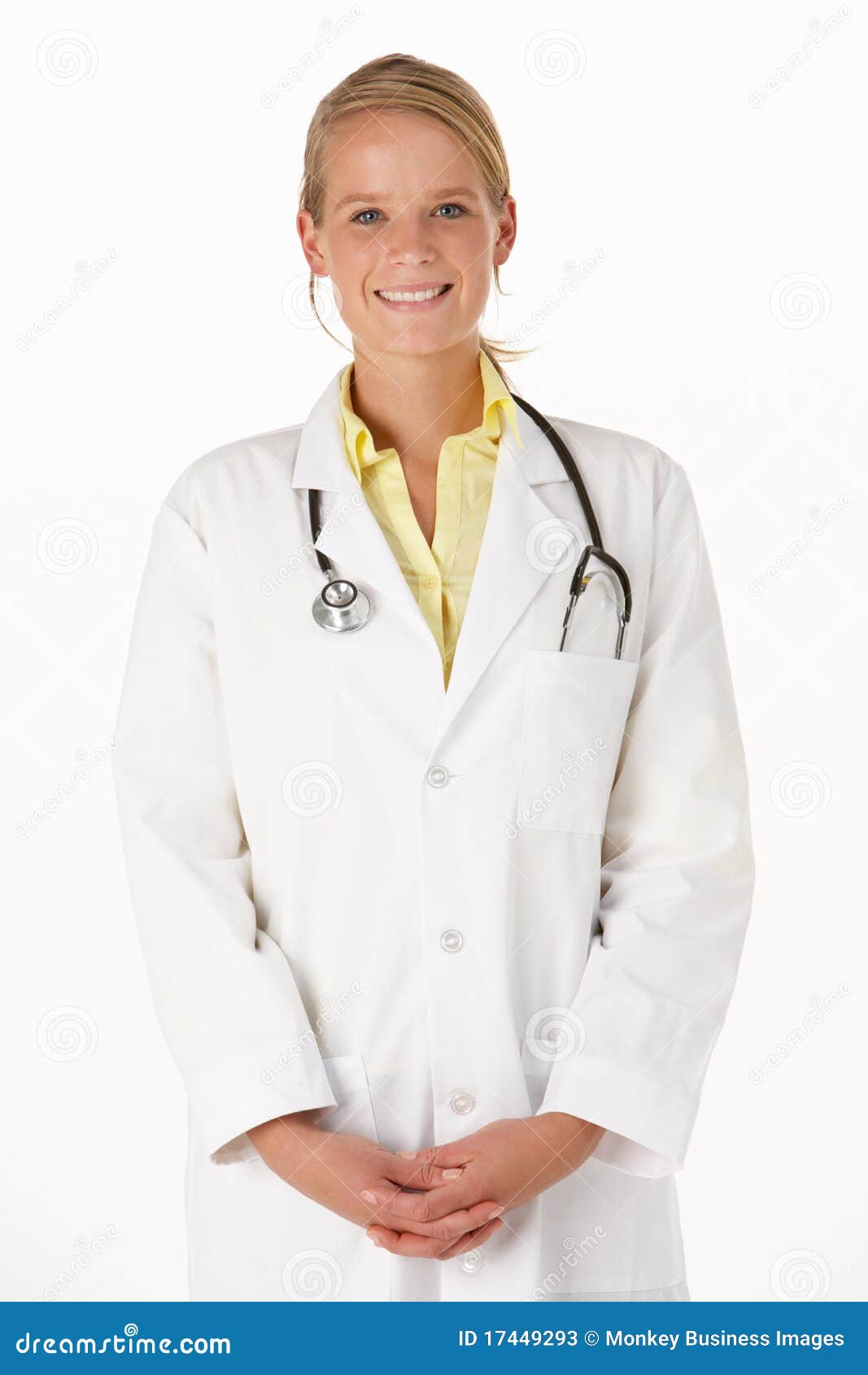Female Medical Professional in Studio Stock Image - Image of nurse ...