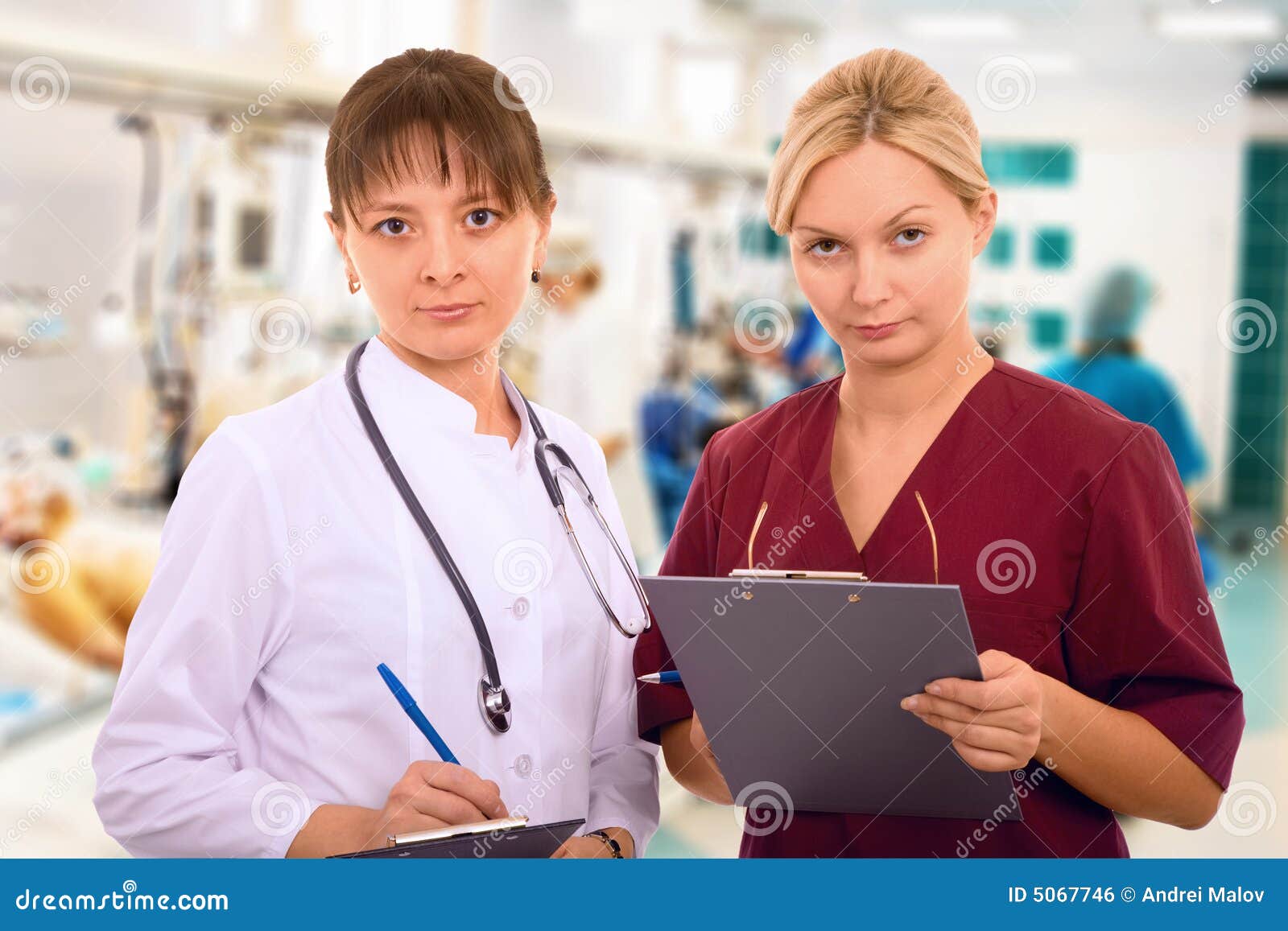 Female medical team in ICU stock photo. Image of health - 5067746