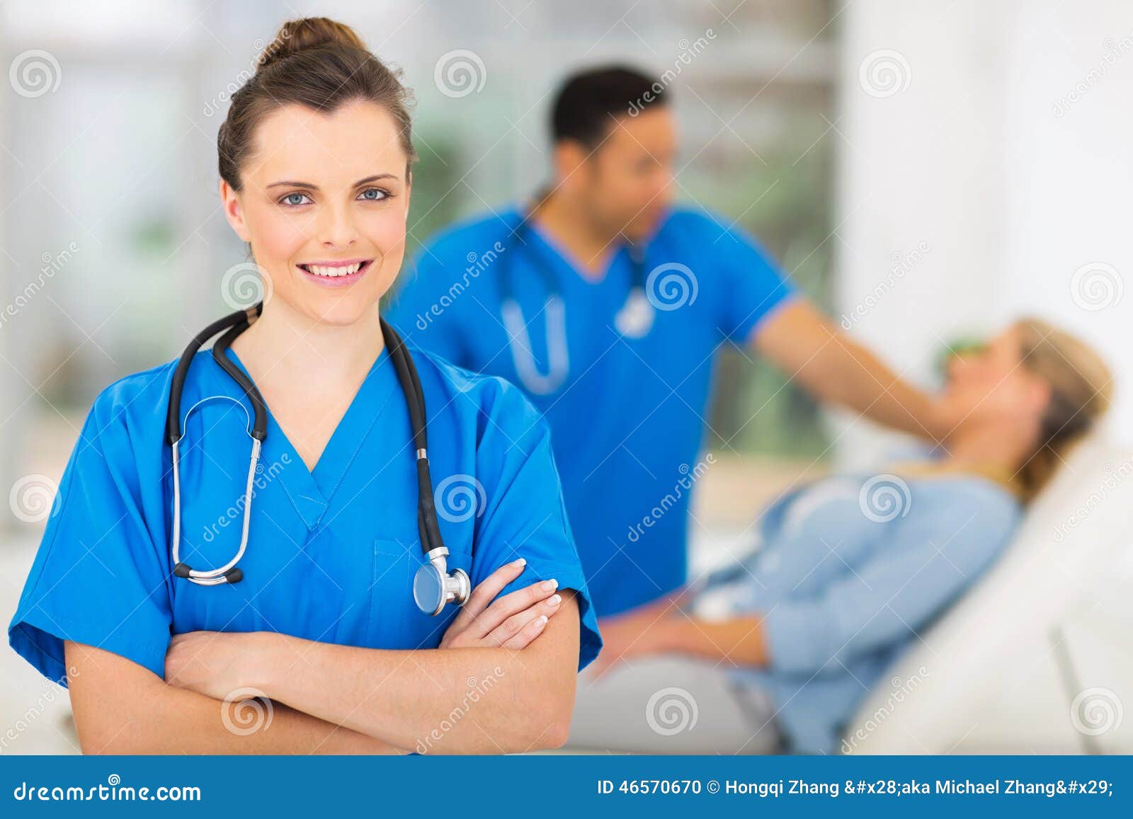 Female medical worker stock photo. Image of healthcare - 46570670