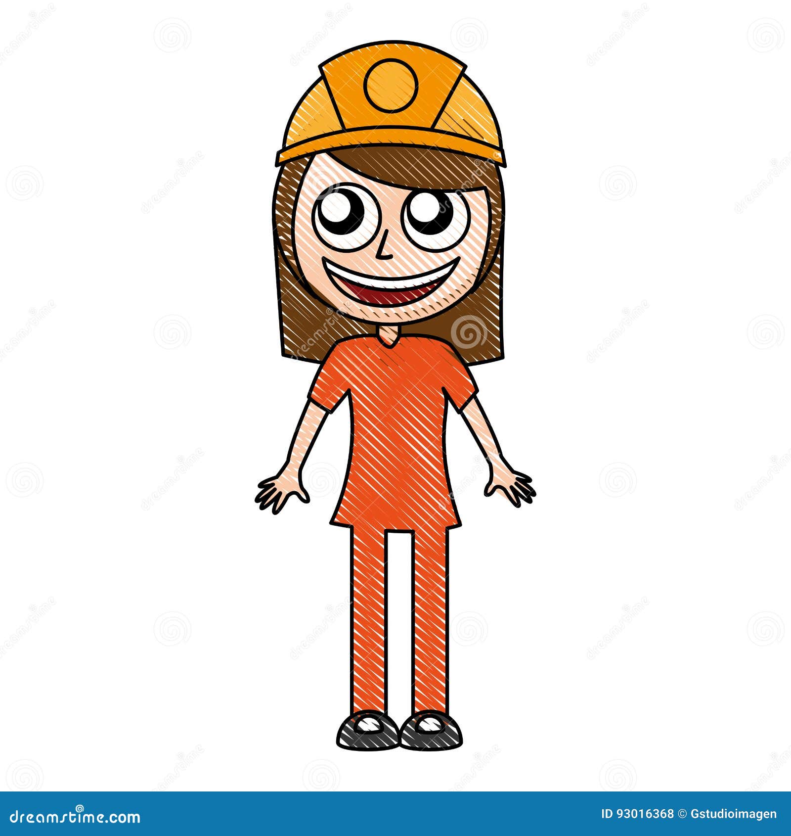 Female Miner Avatar Character Stock Vector - Illustration of industry ...