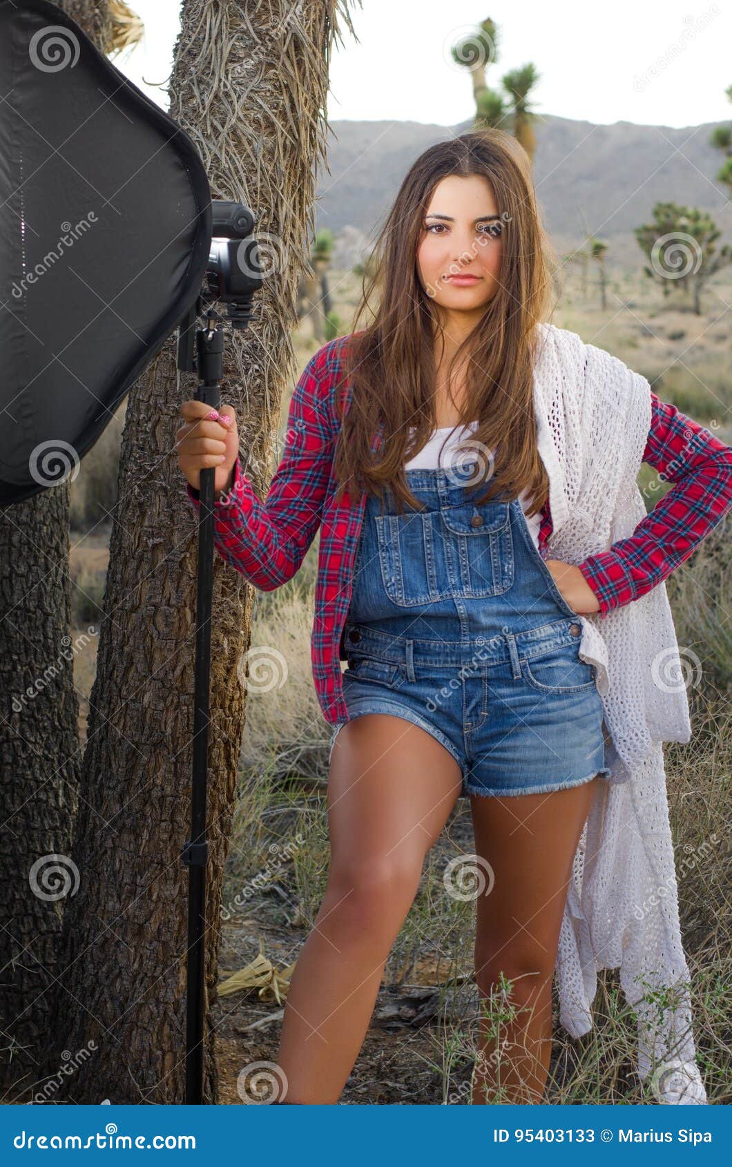 Female Model in the Desert stock image. Image of sand - 95403133