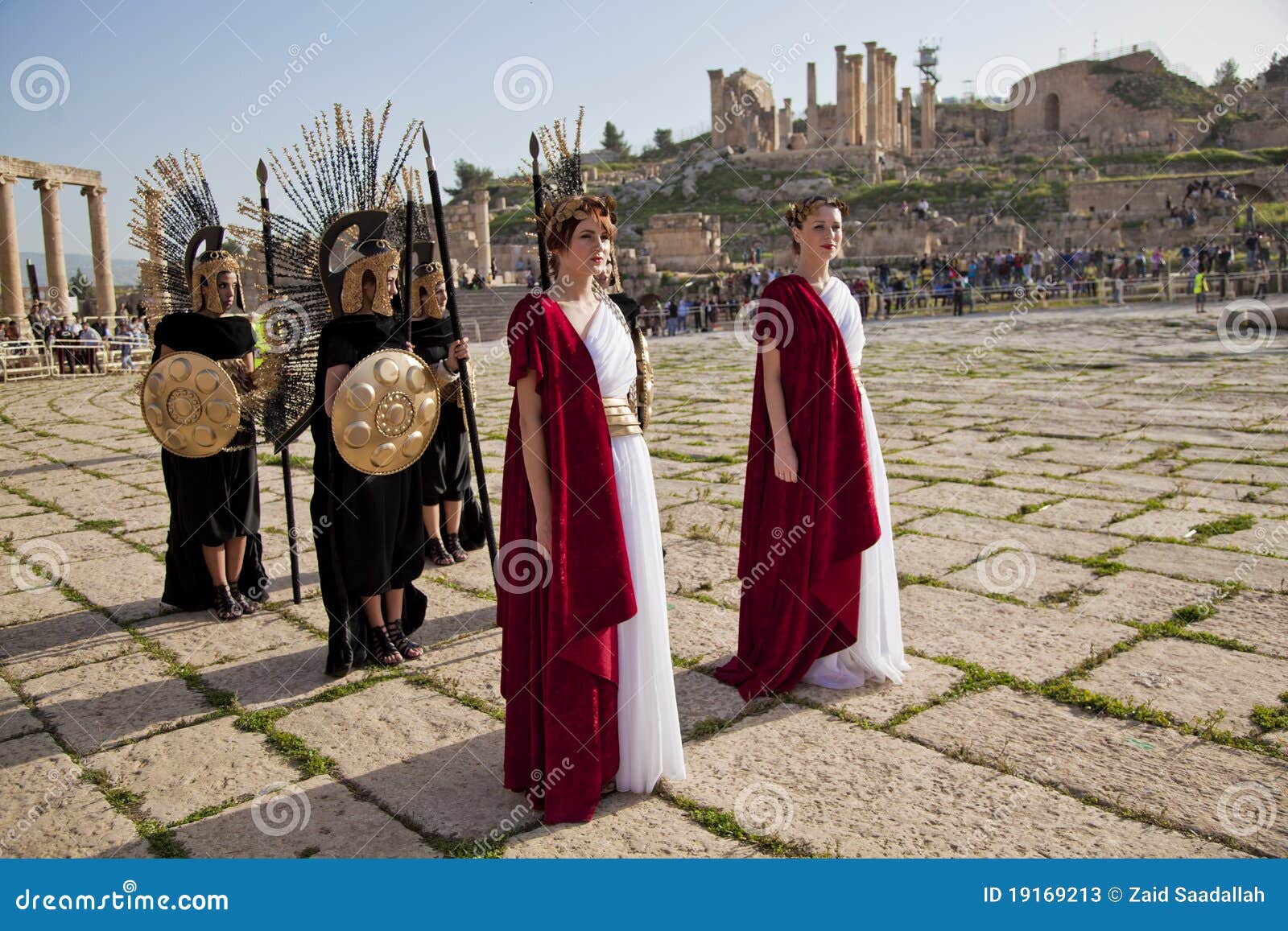 Female Model Dressed in Ancient Roman Costume Editorial Stock Photo ...