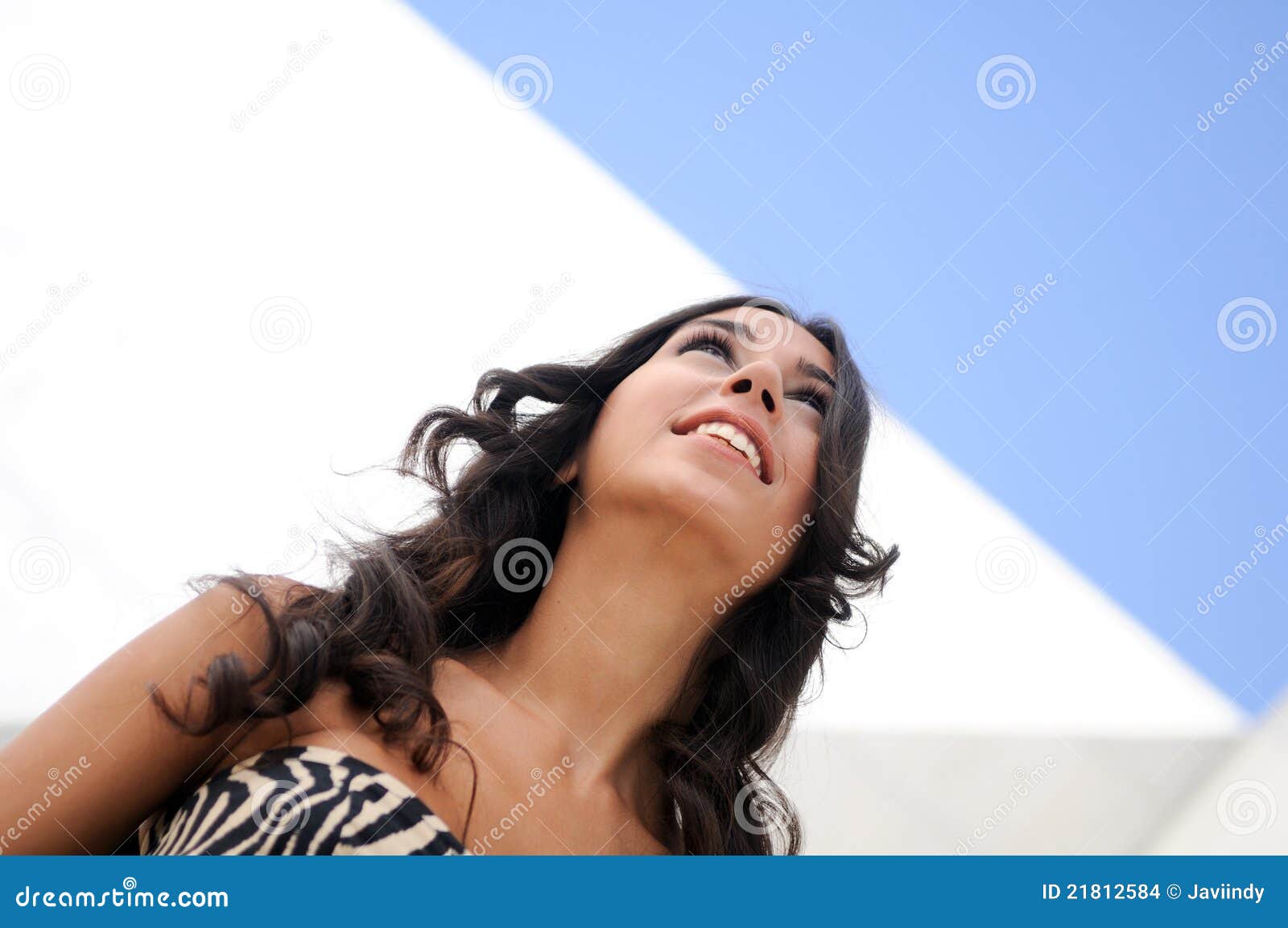 Female Model at Fashion Smiling Stock Photo - Image of spring, style ...