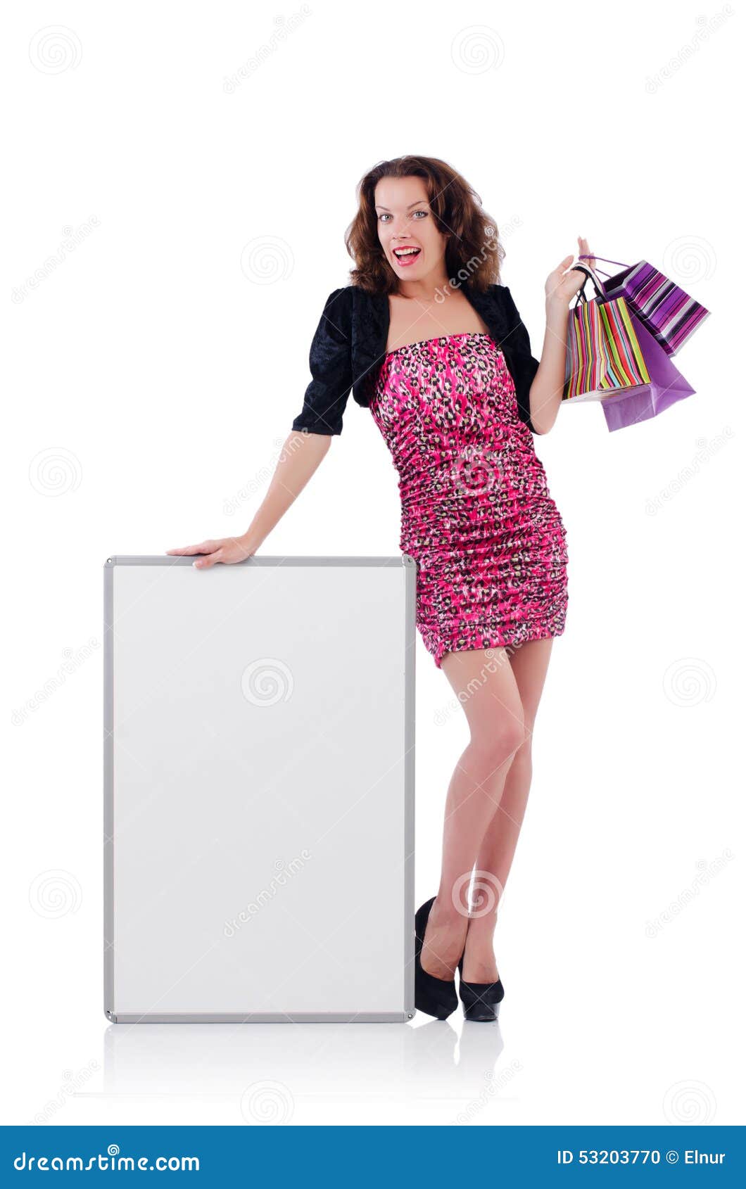 Female Model Isolated on White Stock Photo - Image of fashion, isolated ...