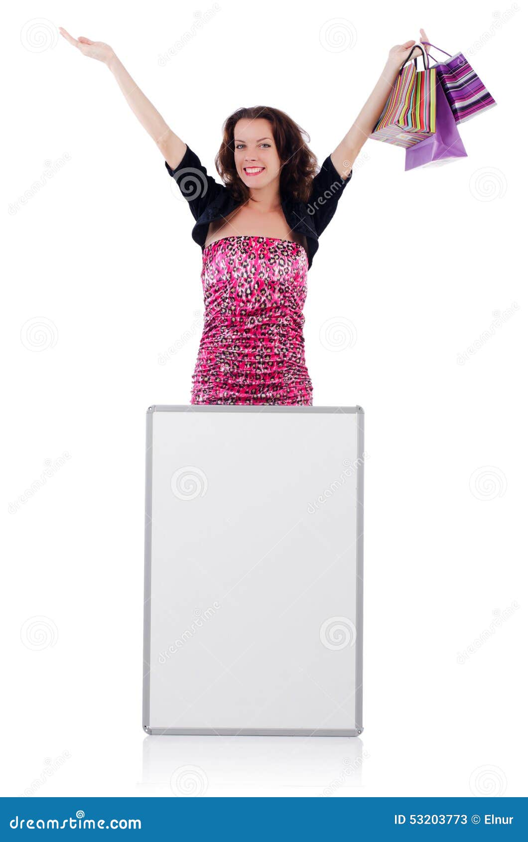 Female Model Isolated on White Stock Image - Image of brown, glamourous ...