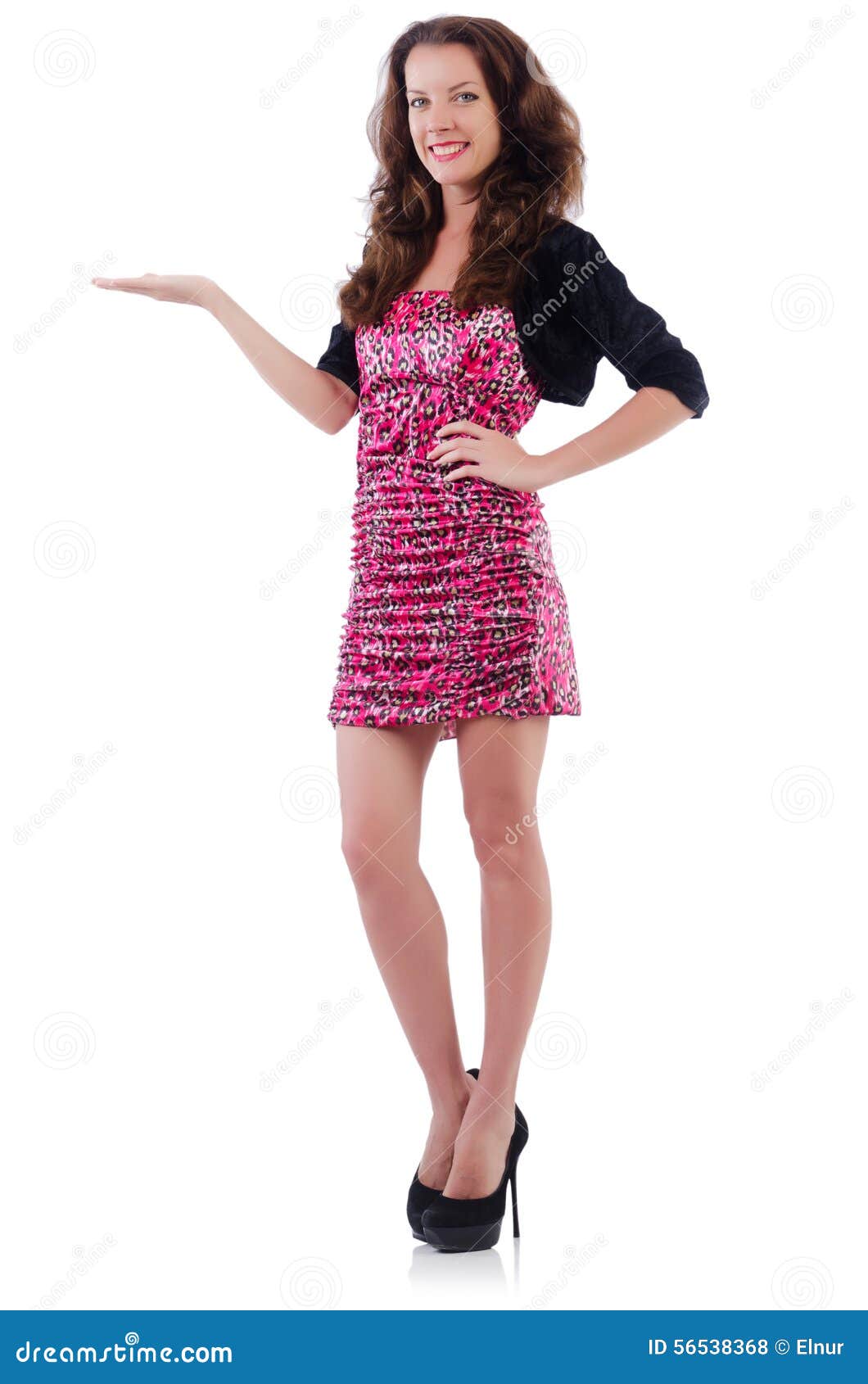 Female Model Isolated on the White Stock Photo - Image of figaro ...