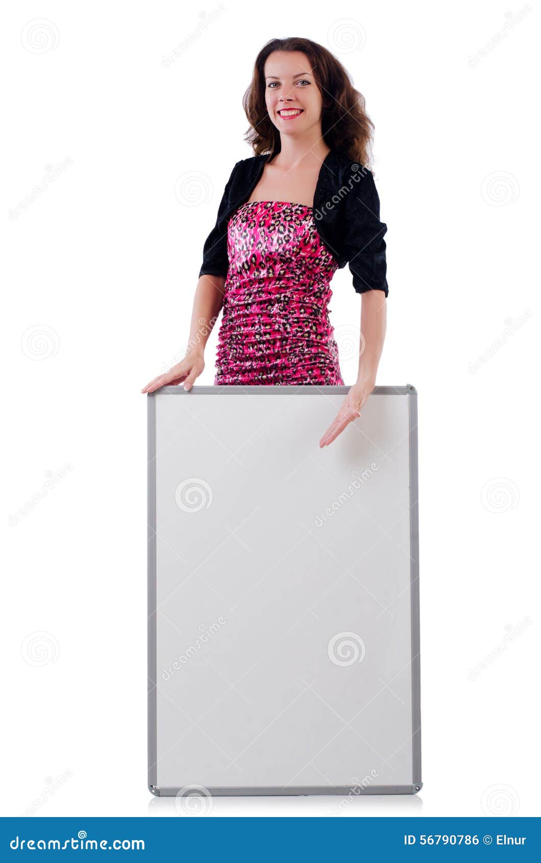 Female Model Isolated on the White Stock Photo - Image of fashionable ...