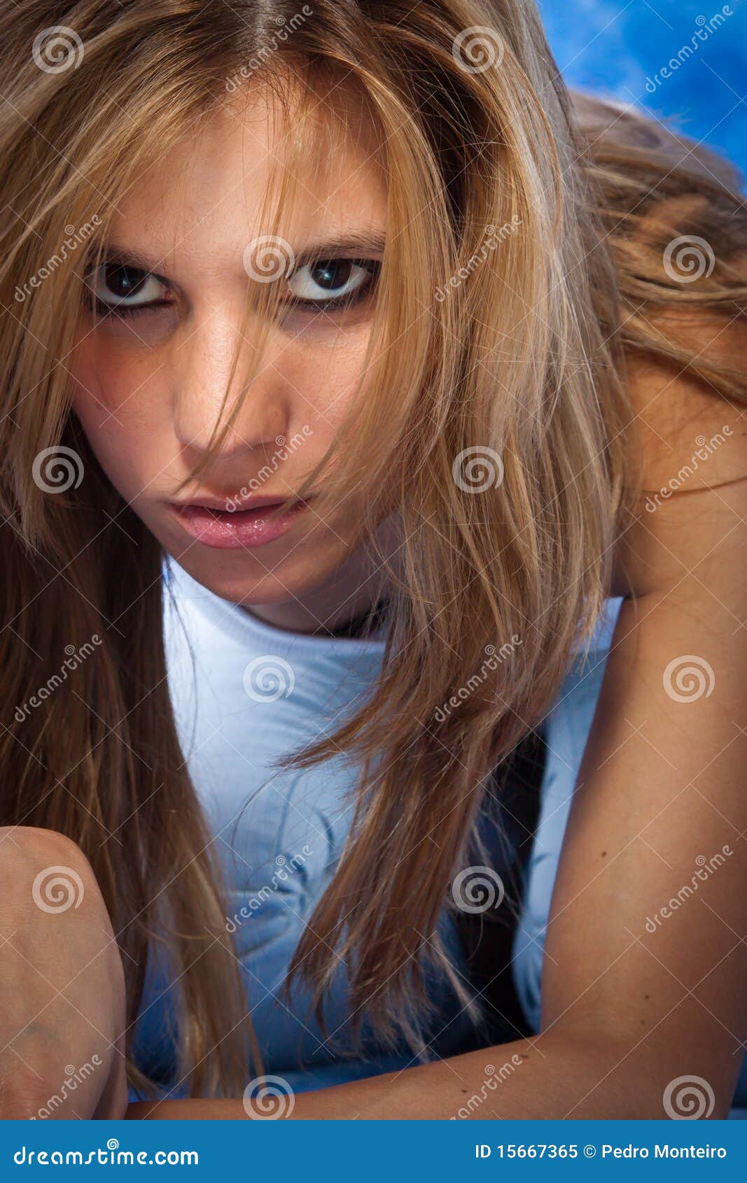 Female Model Posing Expressions Stock Image - Image of young, glamour ...