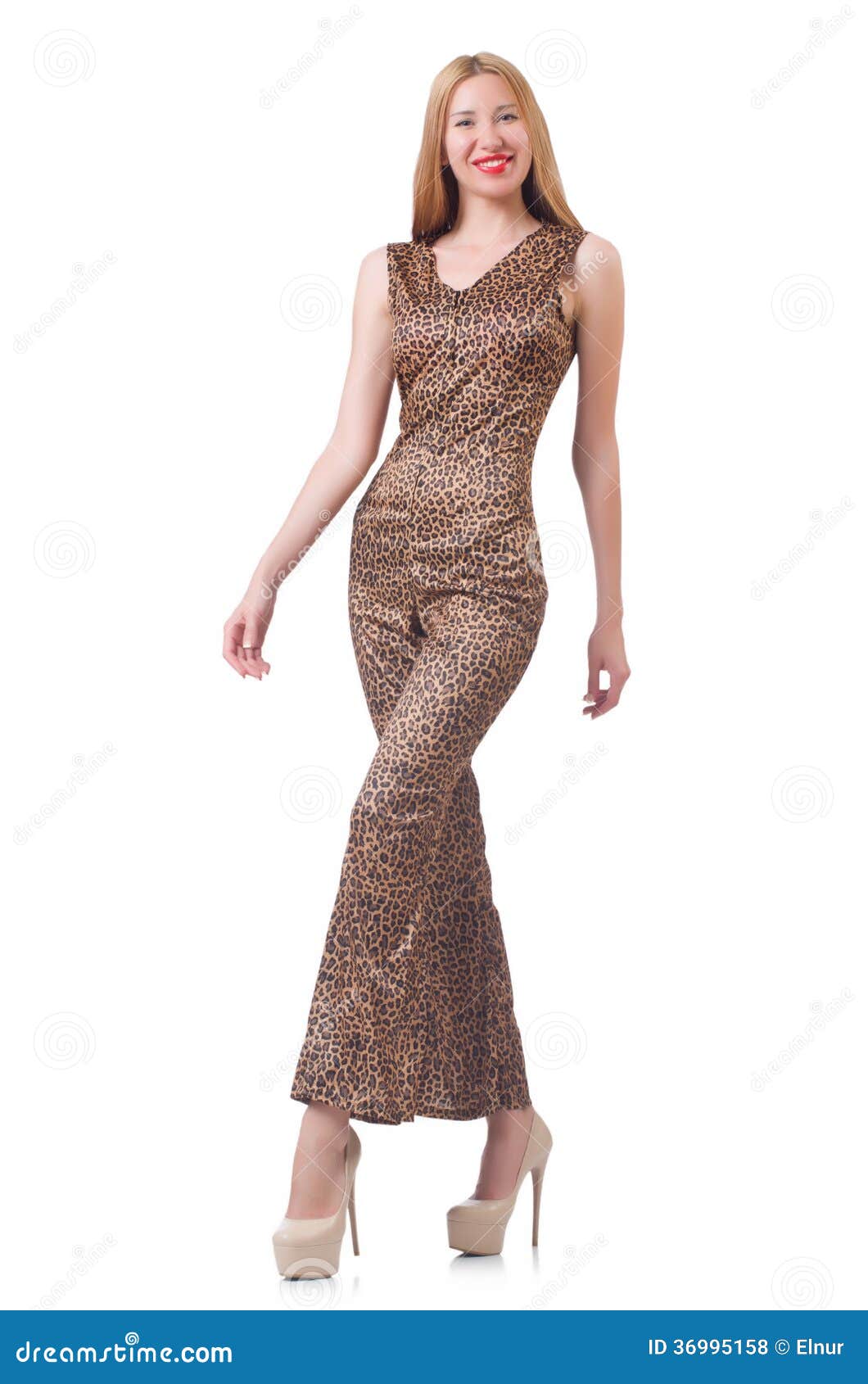 Female Model in Tiger Clothing Stock Photo - Image of lifestyle ...