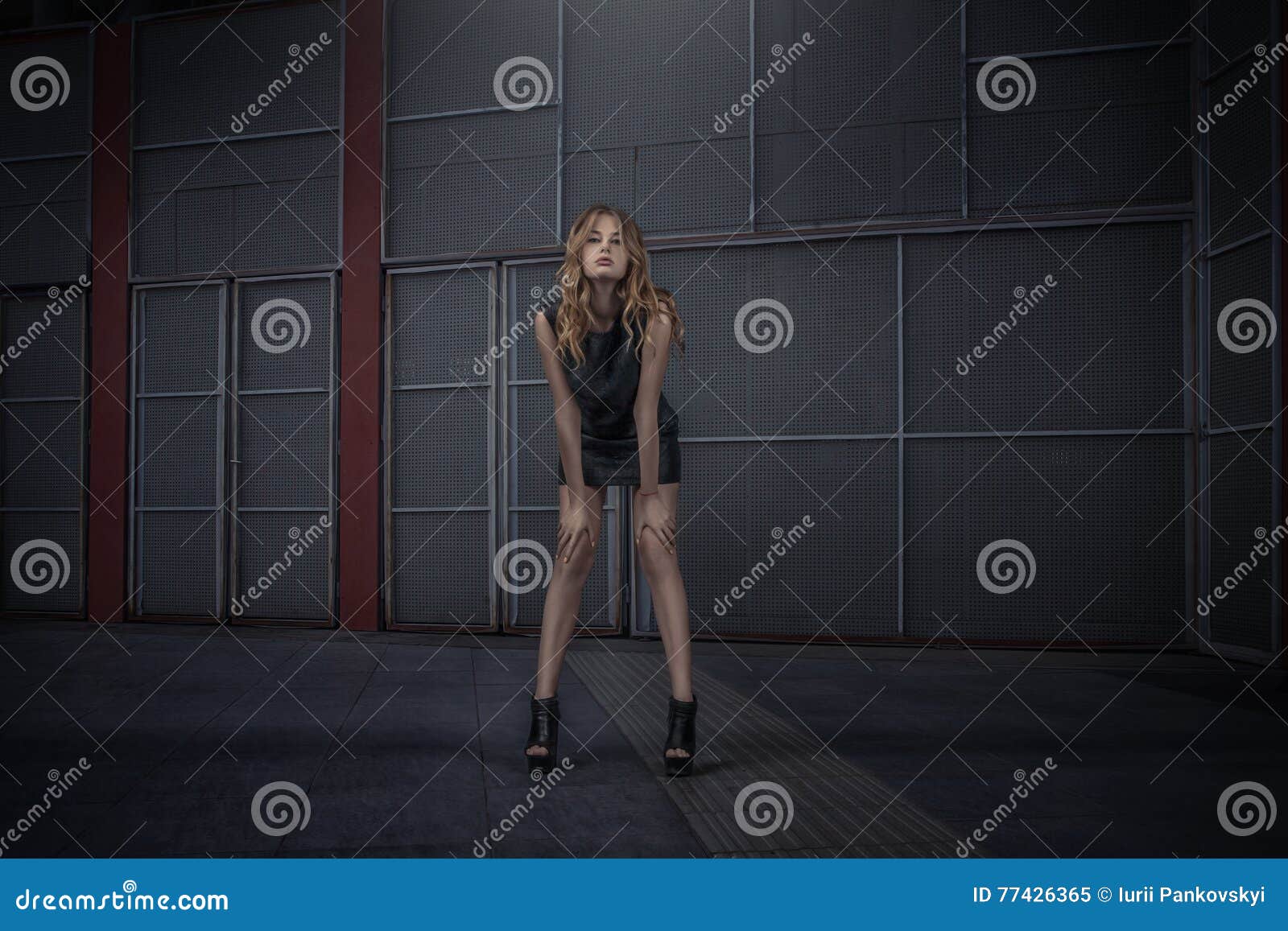 Female Model on Urban Background Stock Image - Image of caucasian, hair ...