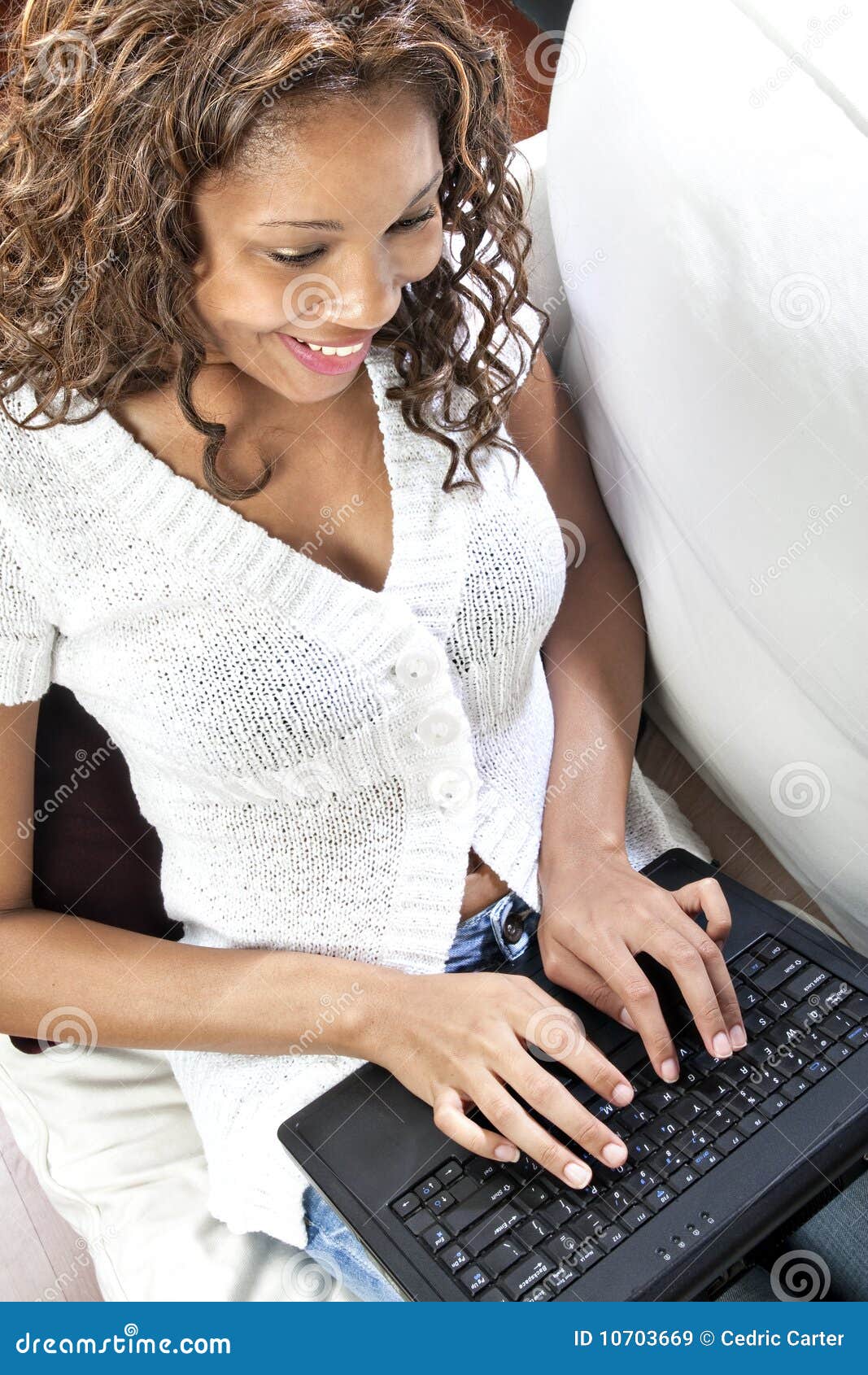 Female model using laptop stock image. Image of woman - 10703669