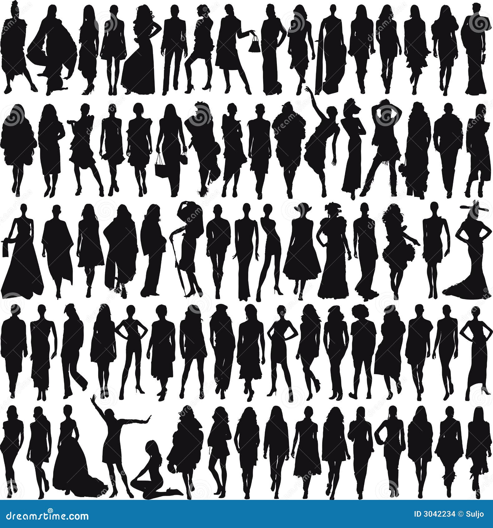 Female Models Vector | CartoonDealer.com #6284679